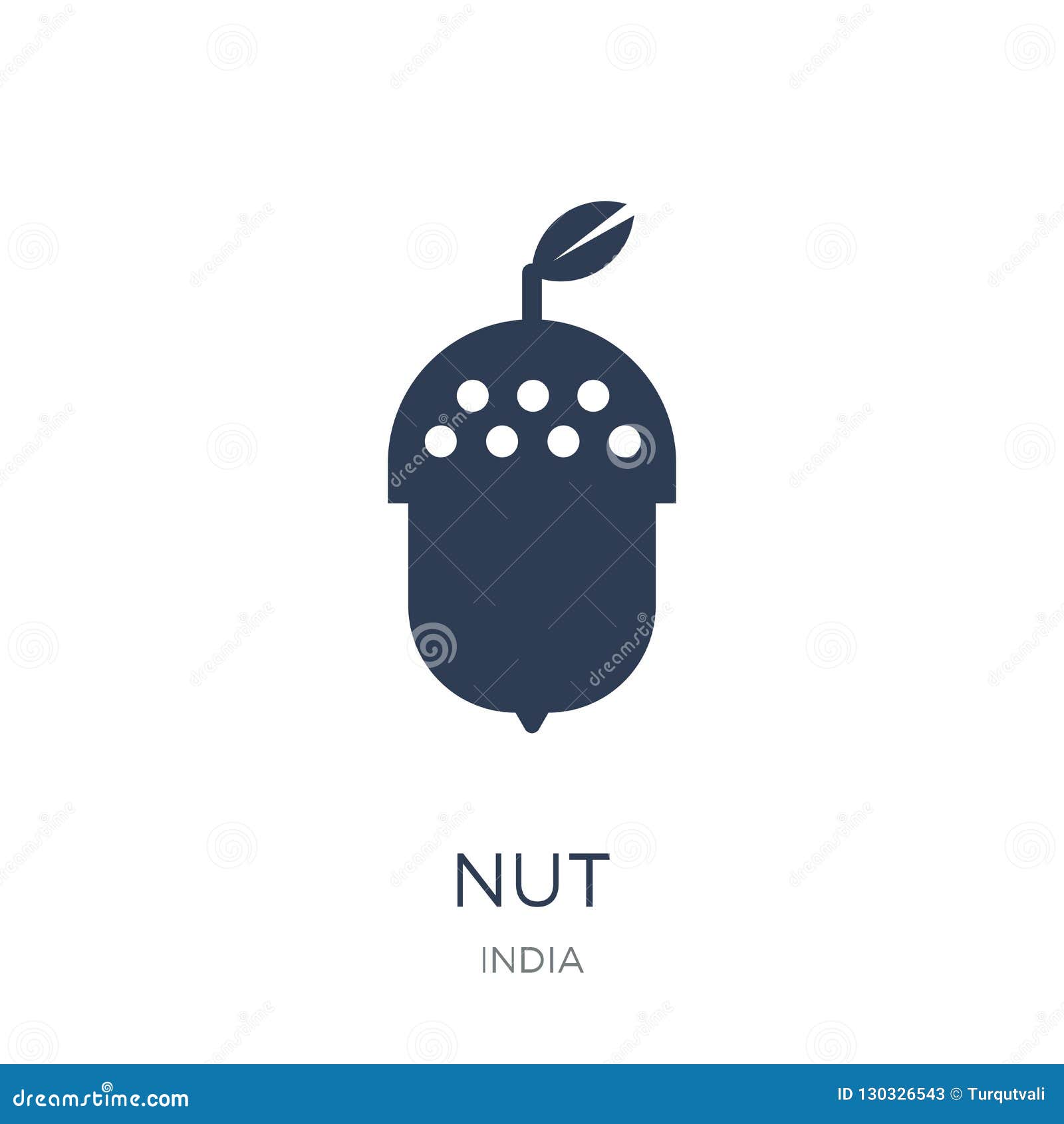 Nut Icon. Trendy Flat Vector Nut Icon on White Background from I Stock ...