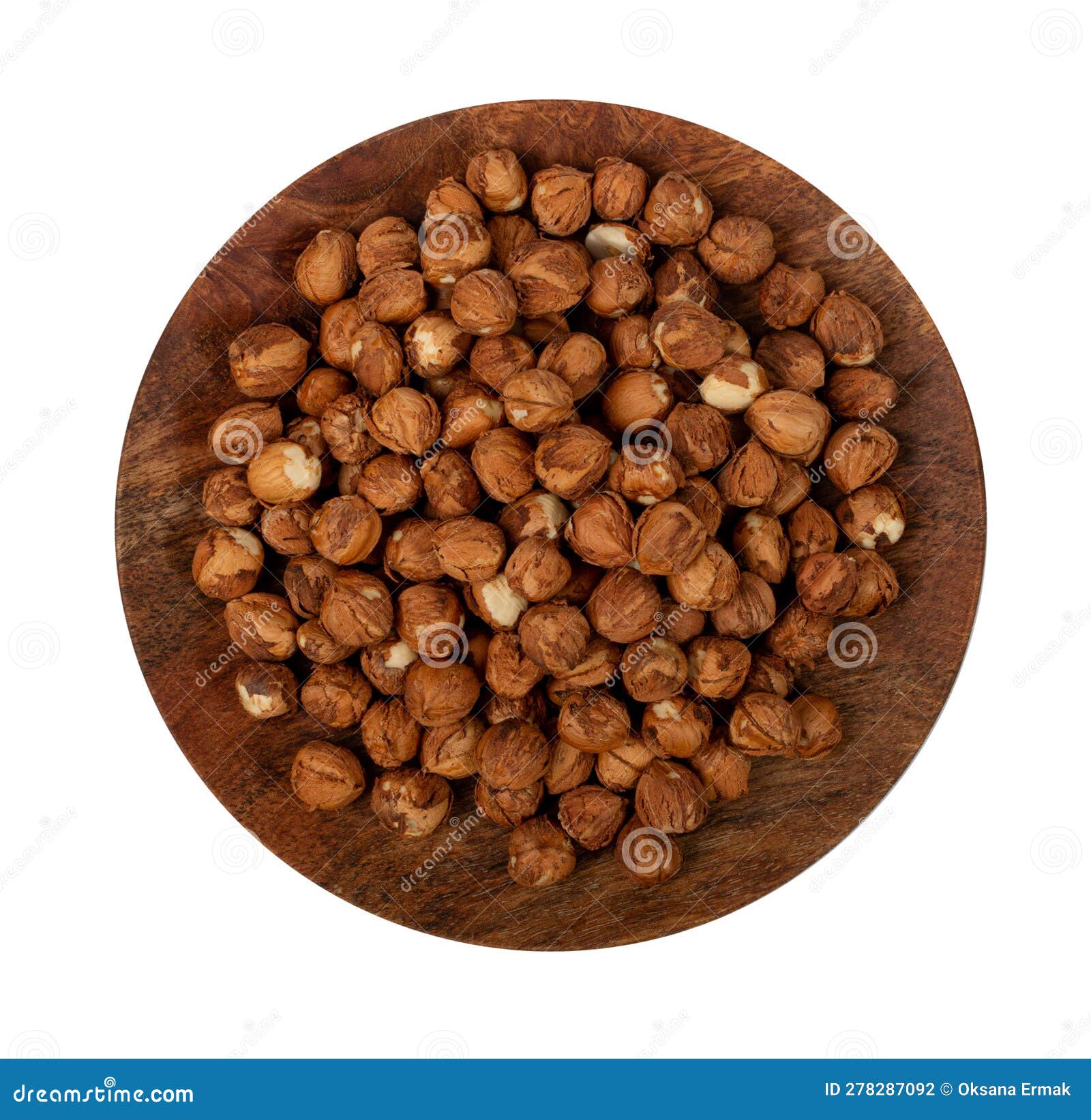 Nut Kernels, Hazelnuts Pile on Plate Isolated, Healthy Organic Nuts ...
