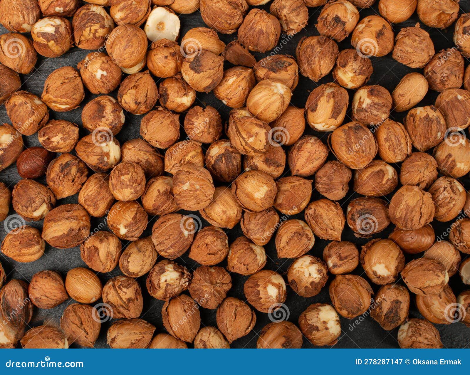 Nut Kernels Texture Background, Hazelnuts Group Mockup, Healthy Organic Nuts Pattern, Nut ...