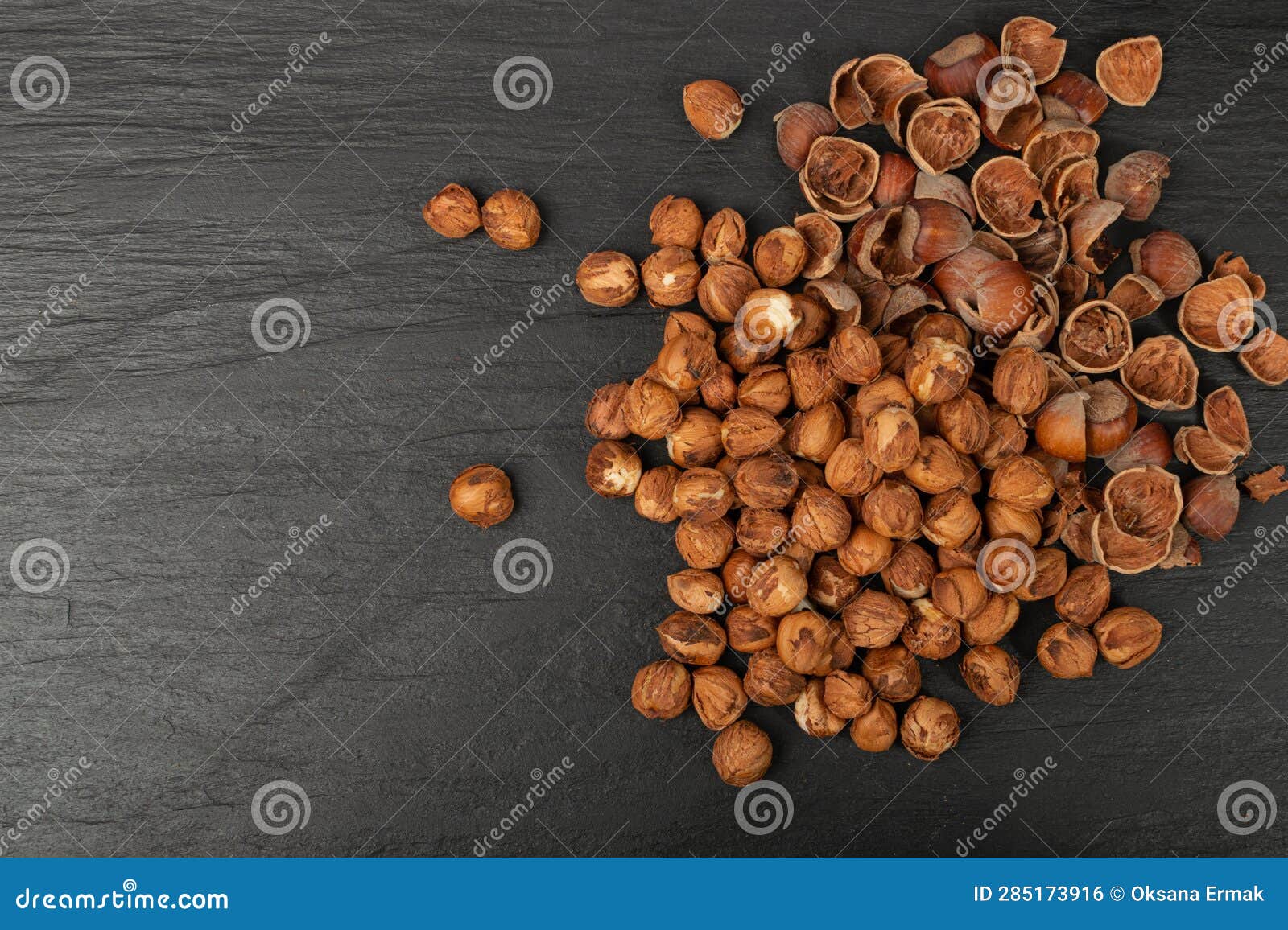 Nut Kernels Texture Background, Hazelnuts Group Mockup, Healthy Organic ...