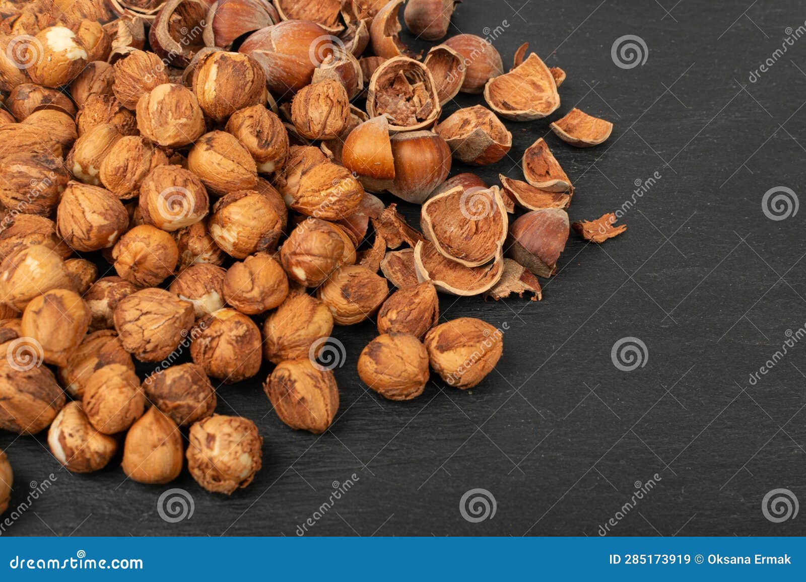 Nut Kernels Texture Background, Hazelnuts Group Mockup, Healthy Organic ...