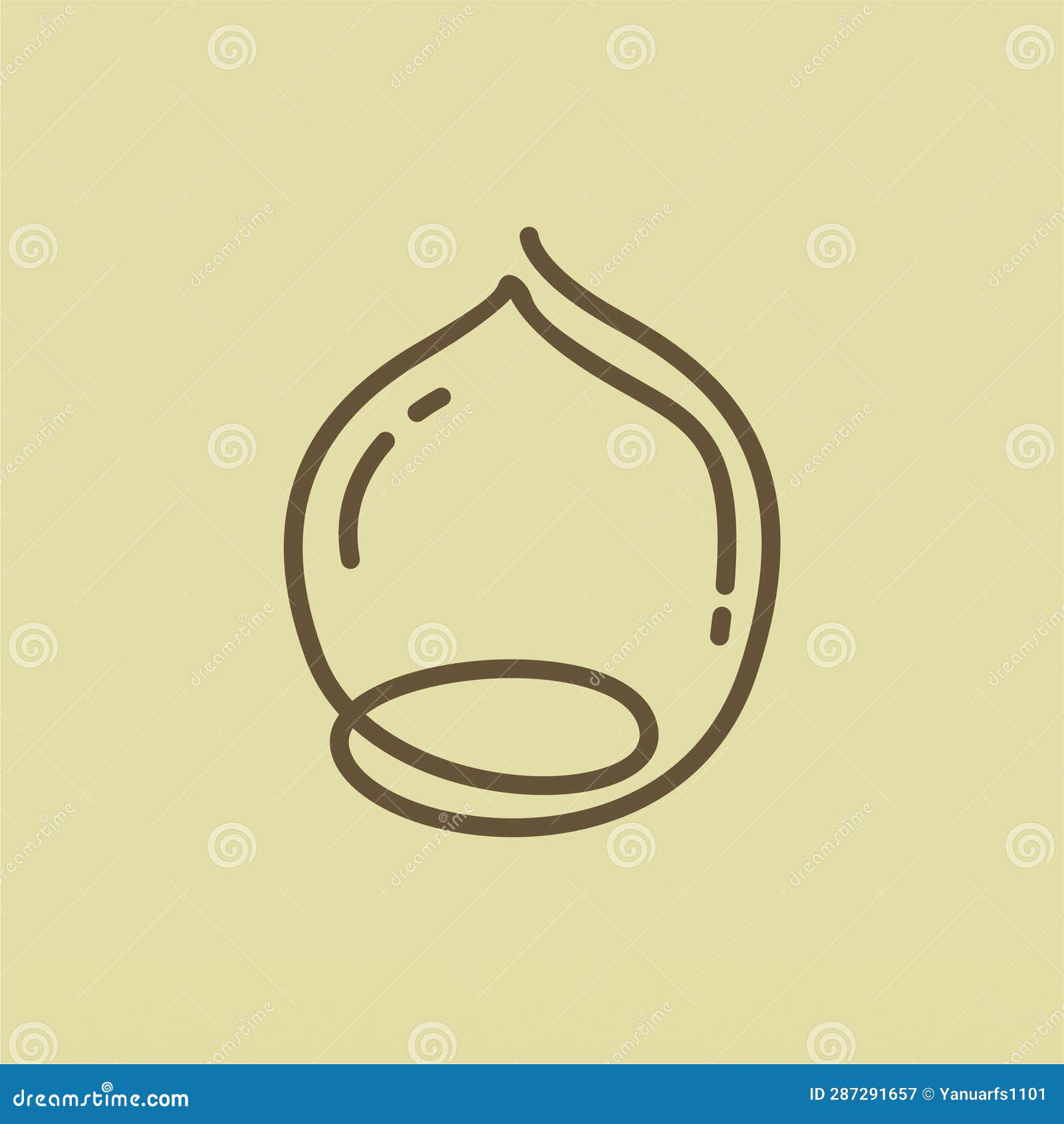 Nut Logo Design Concept Template Stock Vector - Illustration of leaf ...