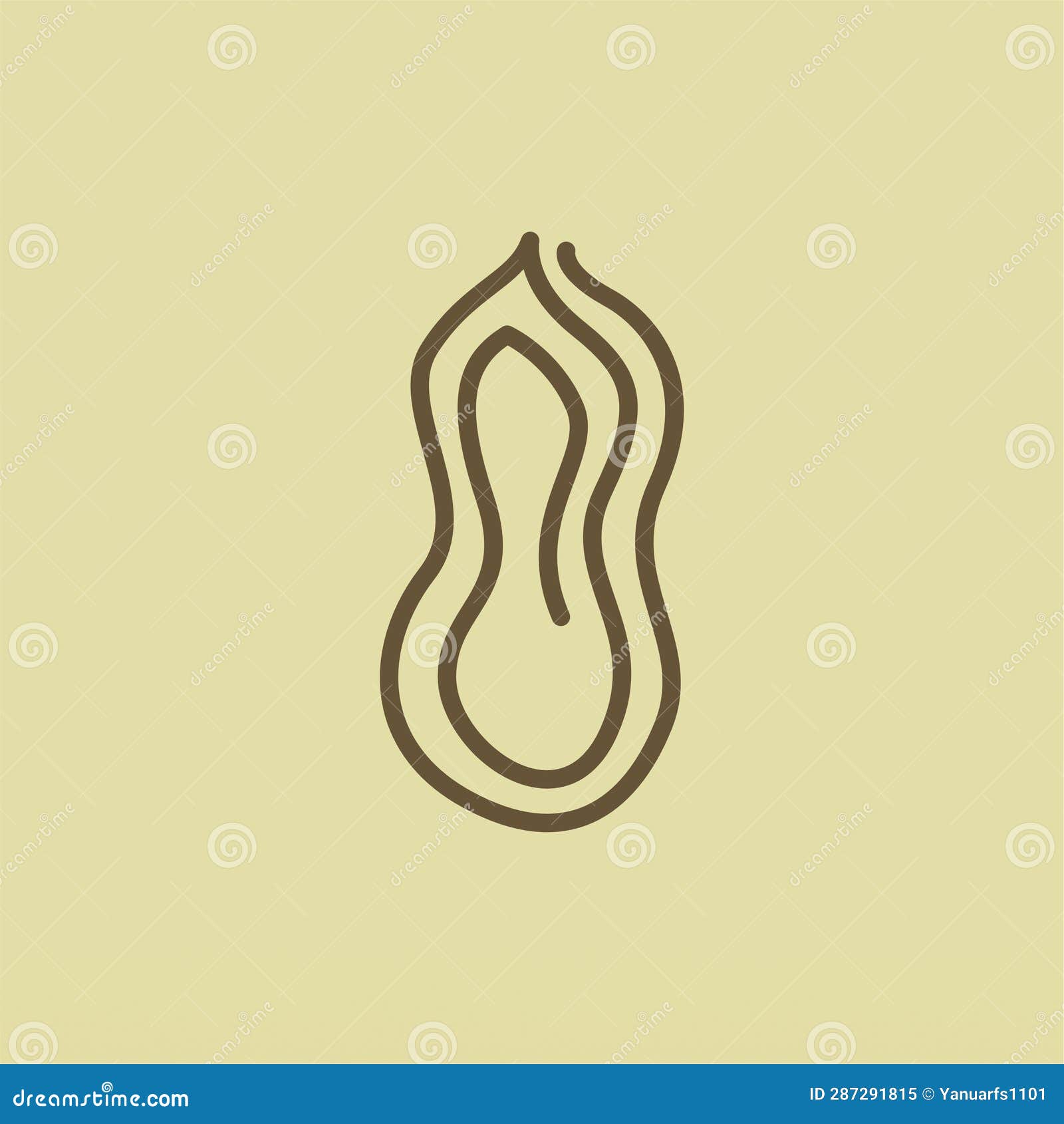 Nut Logo Design Concept Template Stock Vector - Illustration of element ...