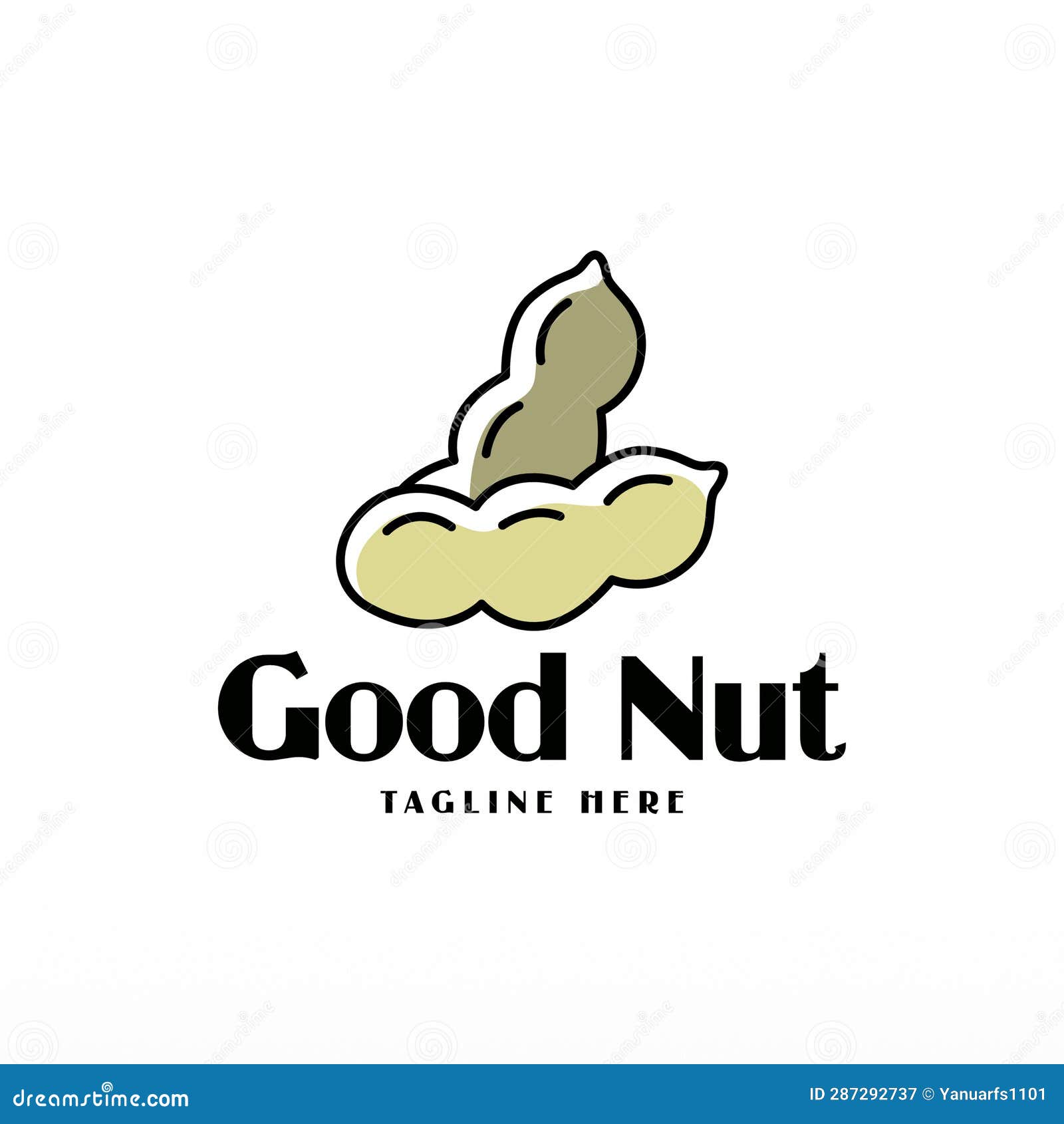 Nut Logo Design Concept Template Stock Vector - Illustration of fresh ...