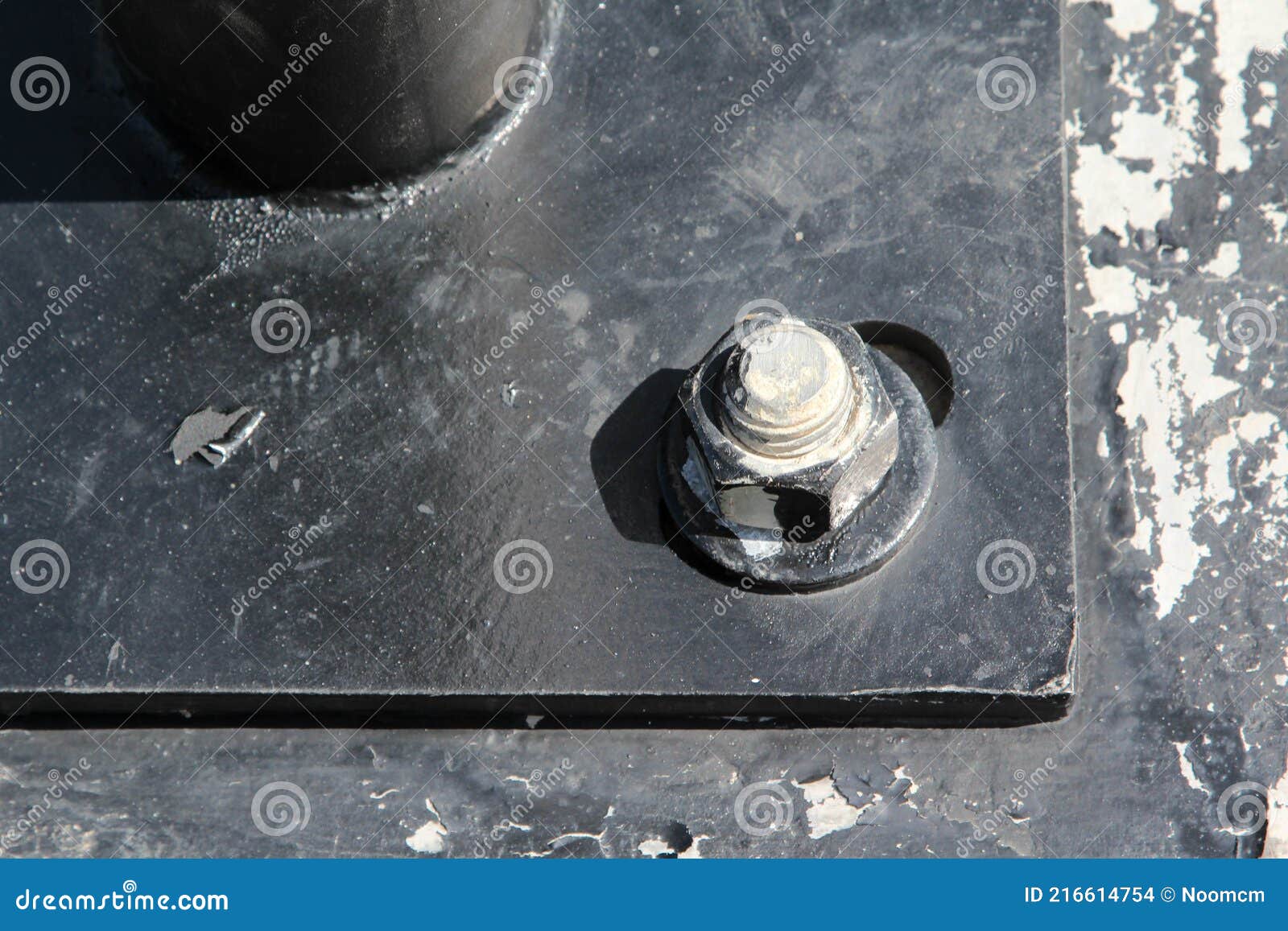 Nut for metal base post stock photo. Image of bolt, material - 216614754