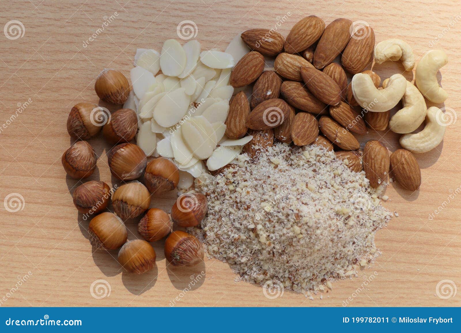 Nice Assortment of Nut Ingredients or As a Snack Stock Image - Image of ...