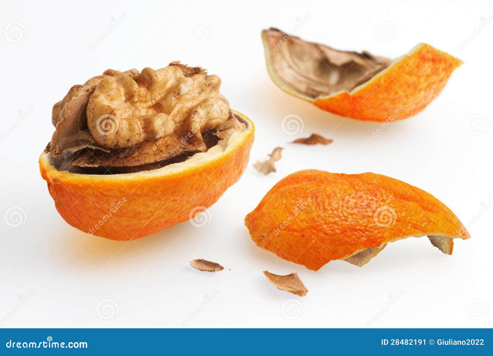 Nut with orange peel stock image. Image of nutty, seed - 28482191