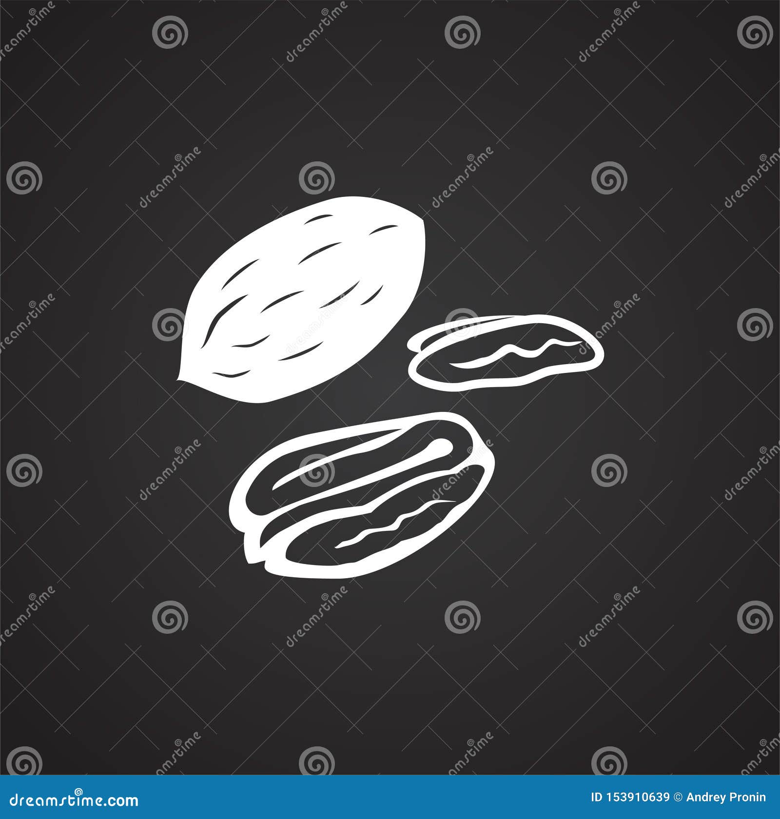 Nut Related Icon on Background for Graphic and Web Design. Simple ...