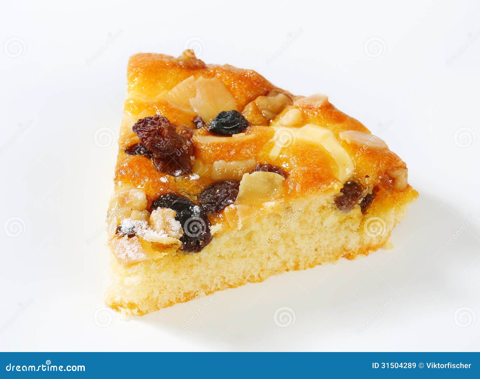 Nut Sponge Cake Stock Image Image Of Shot Lemon Raisins 31504289