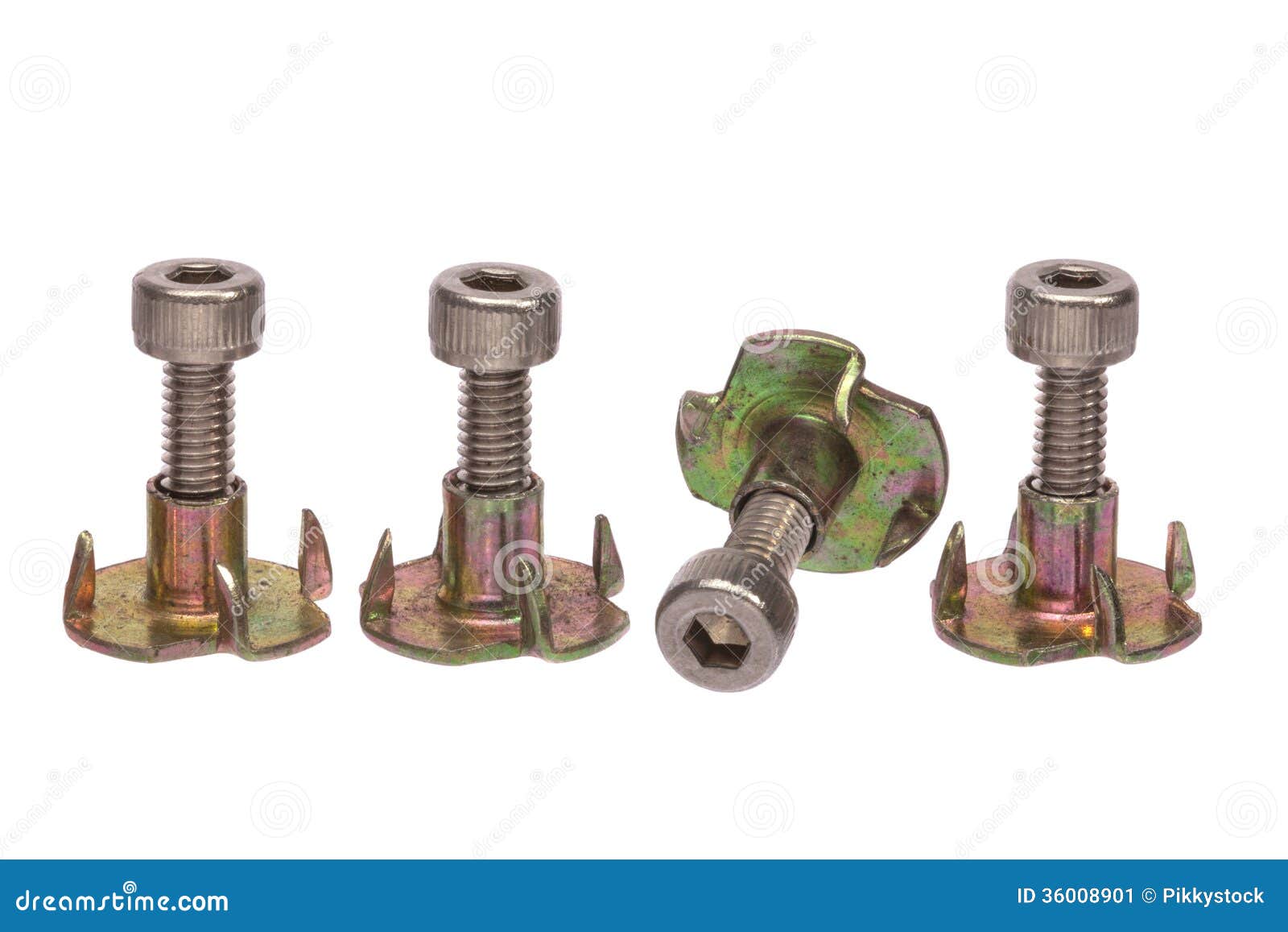 Nut for wood furniture stock image. Image of stainless - 36008901