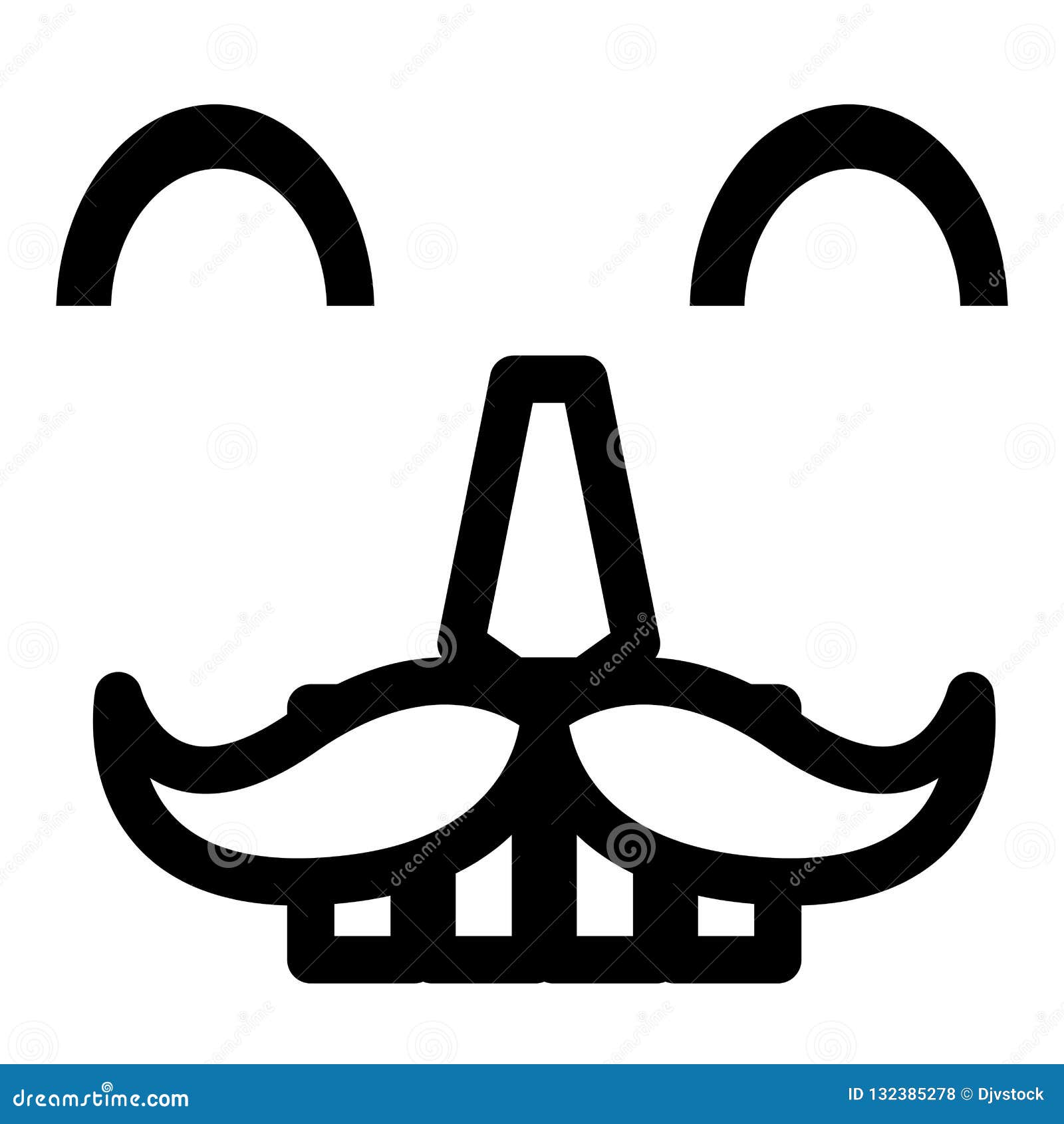 Nutcracker face design stock vector. Illustration of nutcracker - 132385278