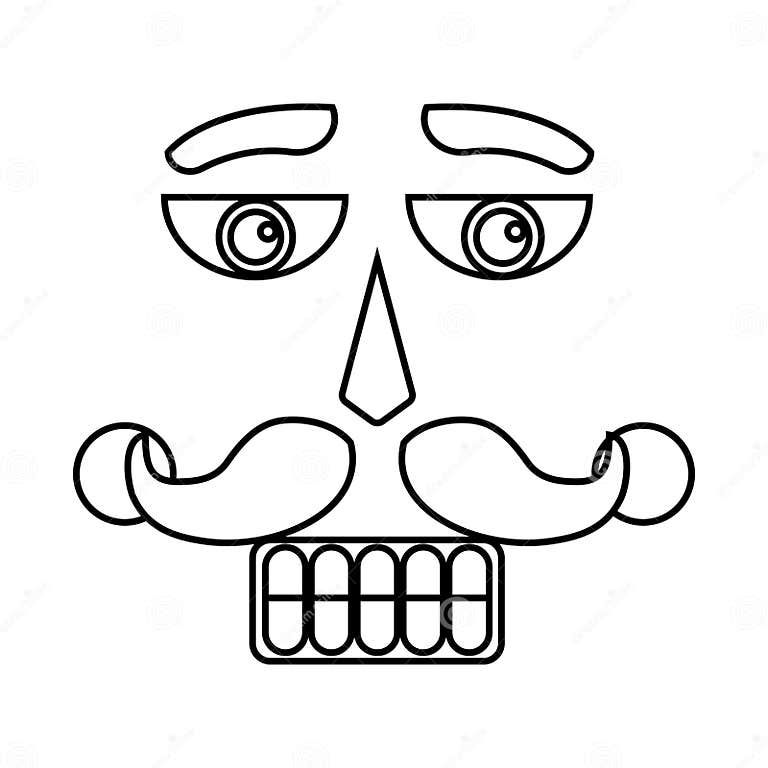 Nutcracker Face Icon Vector. Nutcracker Illustration Sign. Ballet ...