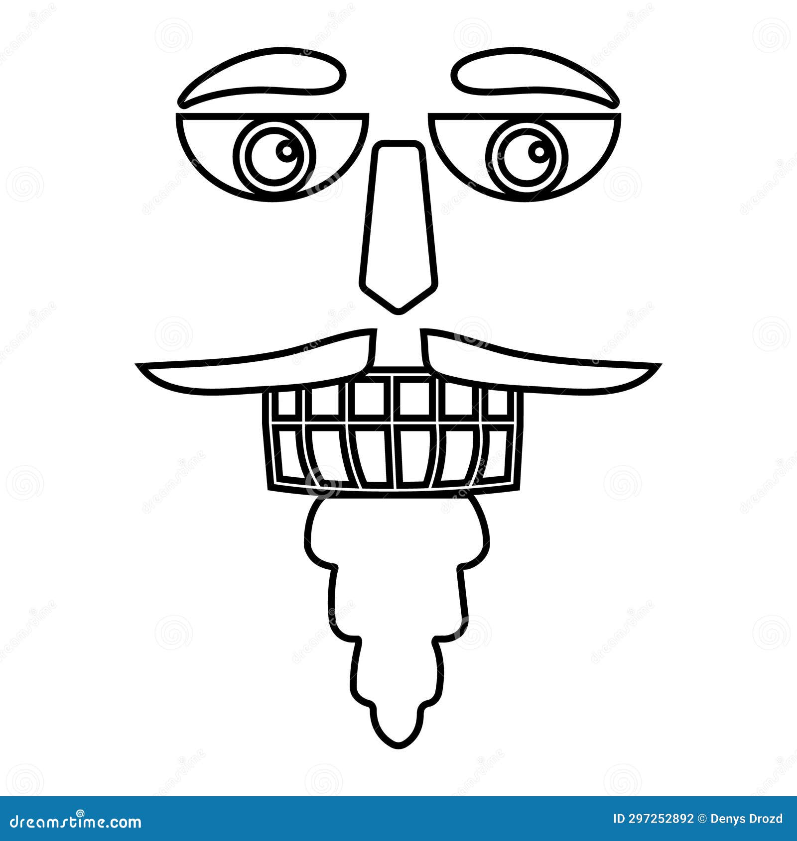 Nutcracker Face Design Vector Illustration | CartoonDealer.com #132385334