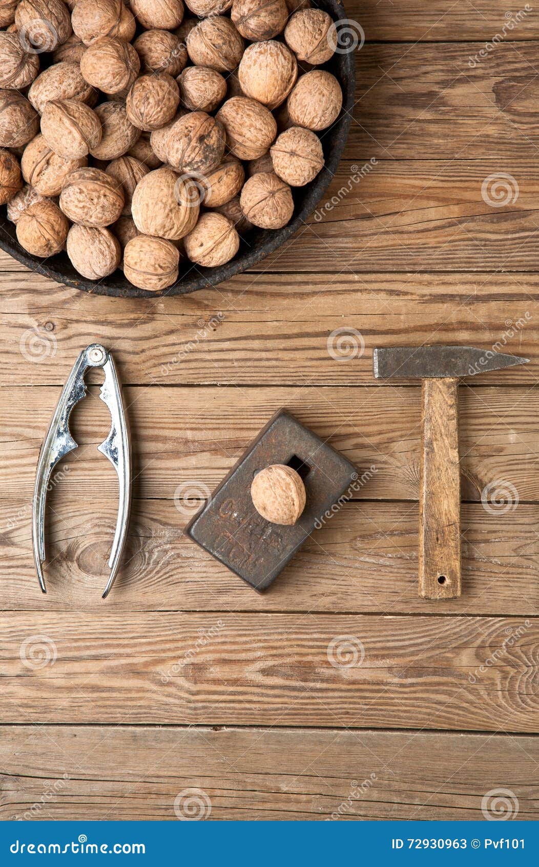 Nutcracker and a Hammer and Nuts Stock Image - Image of plant, concepts ...