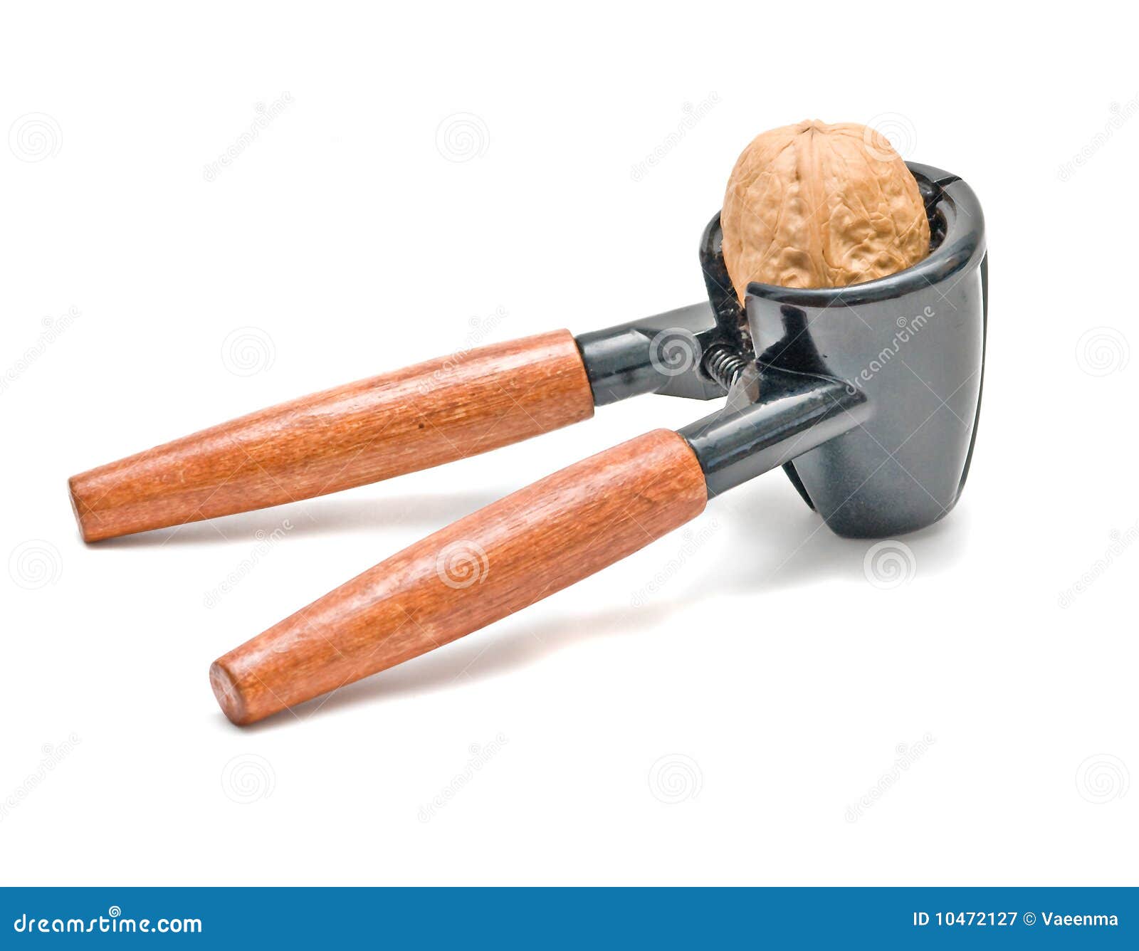 Nutcracker with nut stock image. Image of fatty, walnut - 10472127