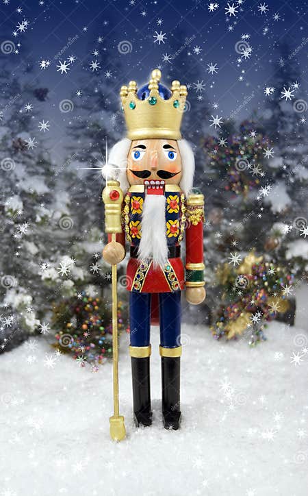Nutcracker Snow Forest stock image. Image of crown, christmas - 27394383