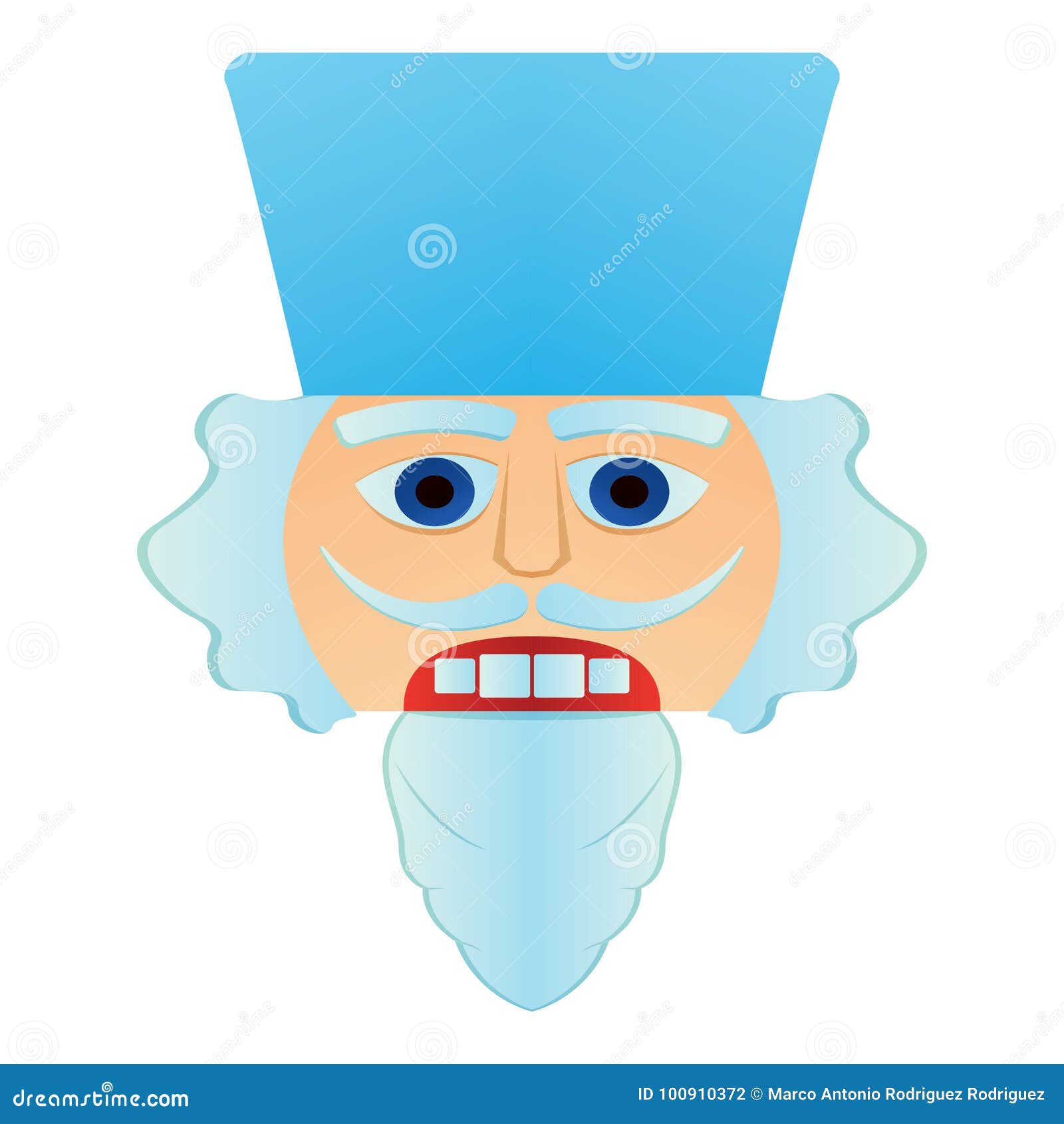 Face Of Nutcracker Soldier Toy Icon Cartoon Vector | CartoonDealer.com ...