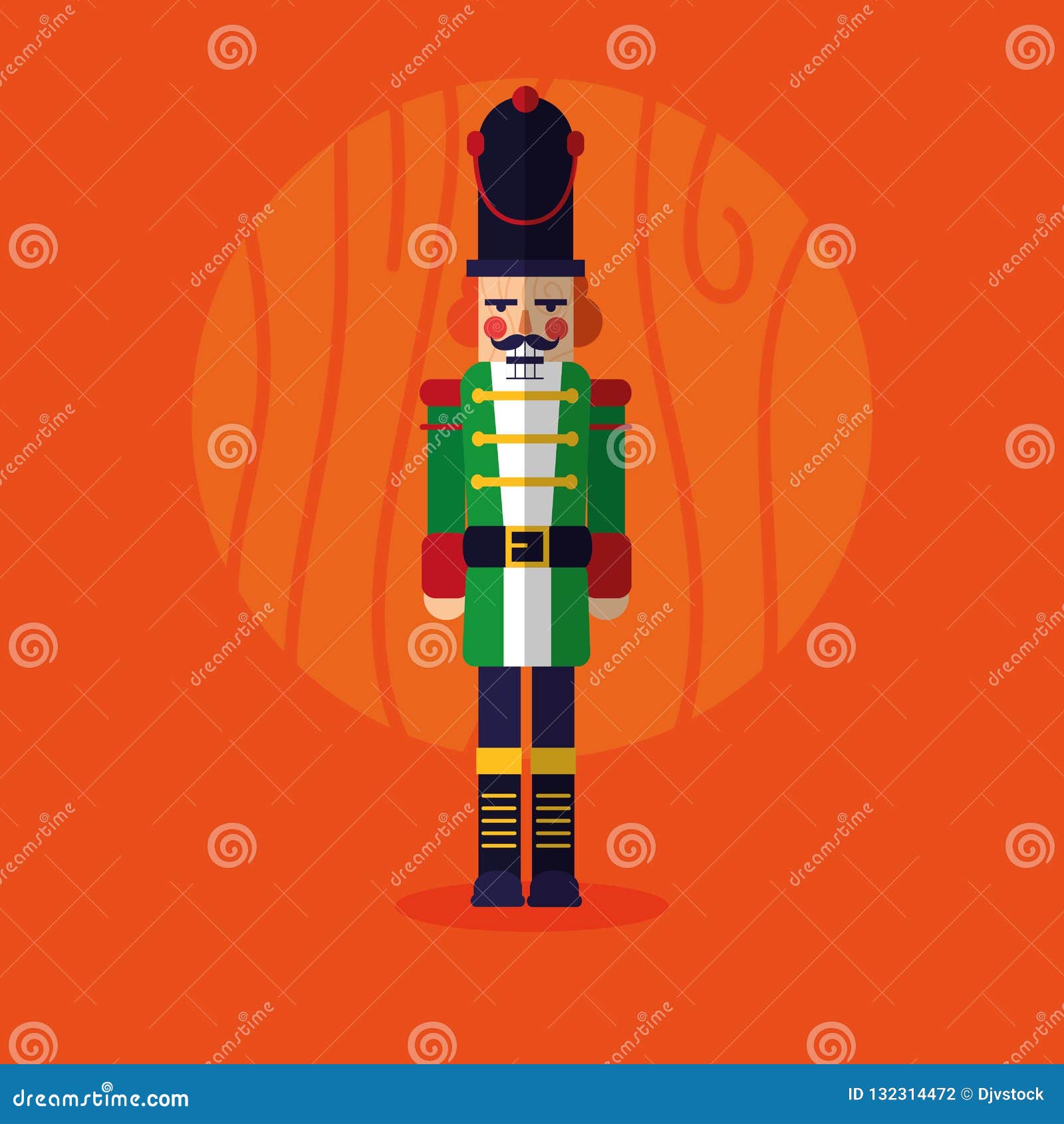 Nutcracker Soldier Toy Icon Stock Vector - Illustration of wooden ...