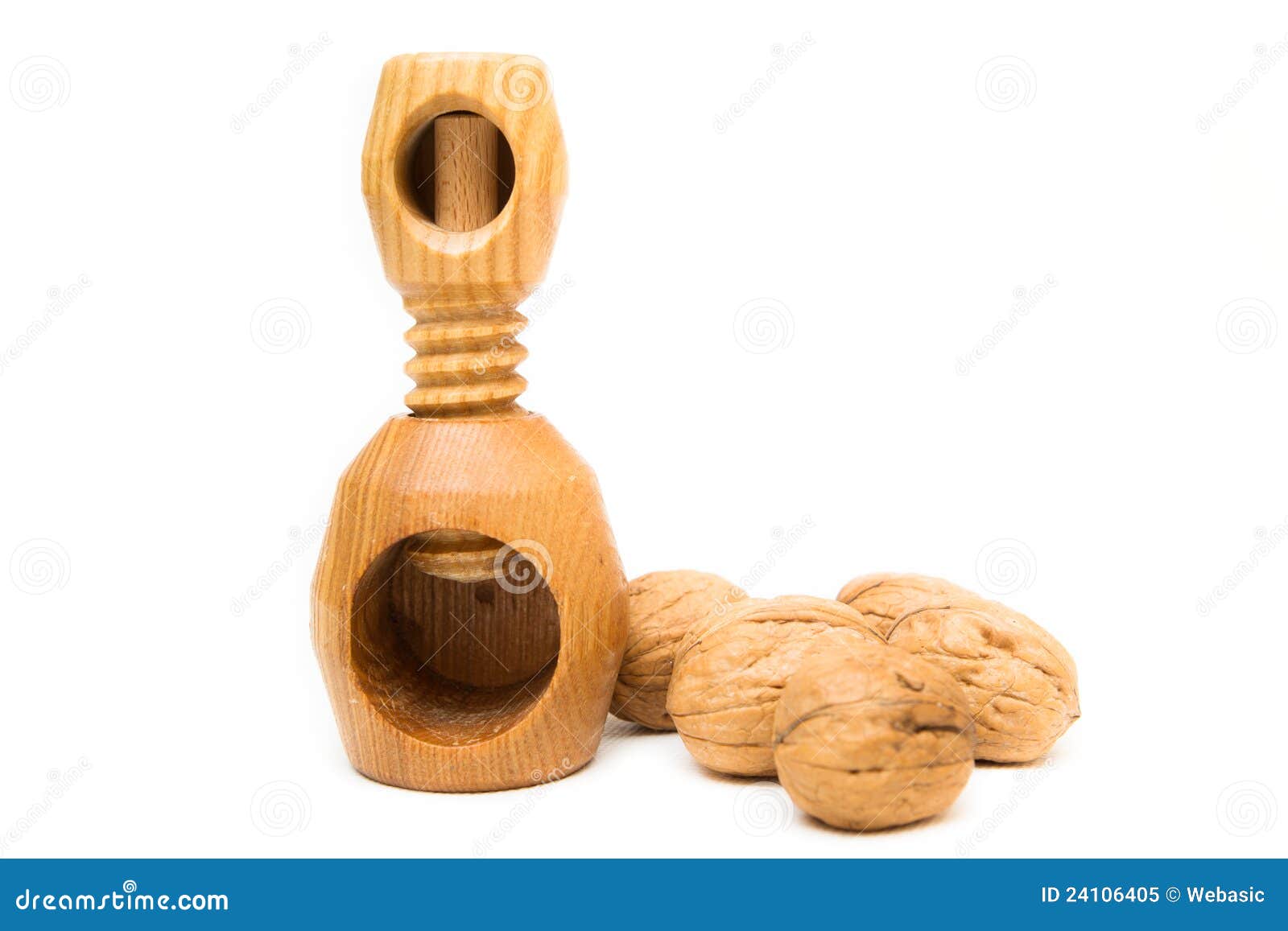 Nutcracker and walnuts stock image. Image of brown, isolated - 24106405