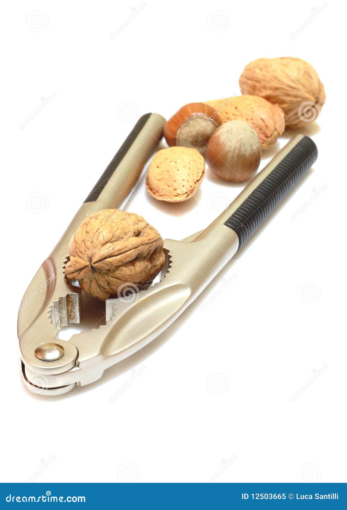 Nutcrackers with nuts stock image. Image of break, cracker - 12503665
