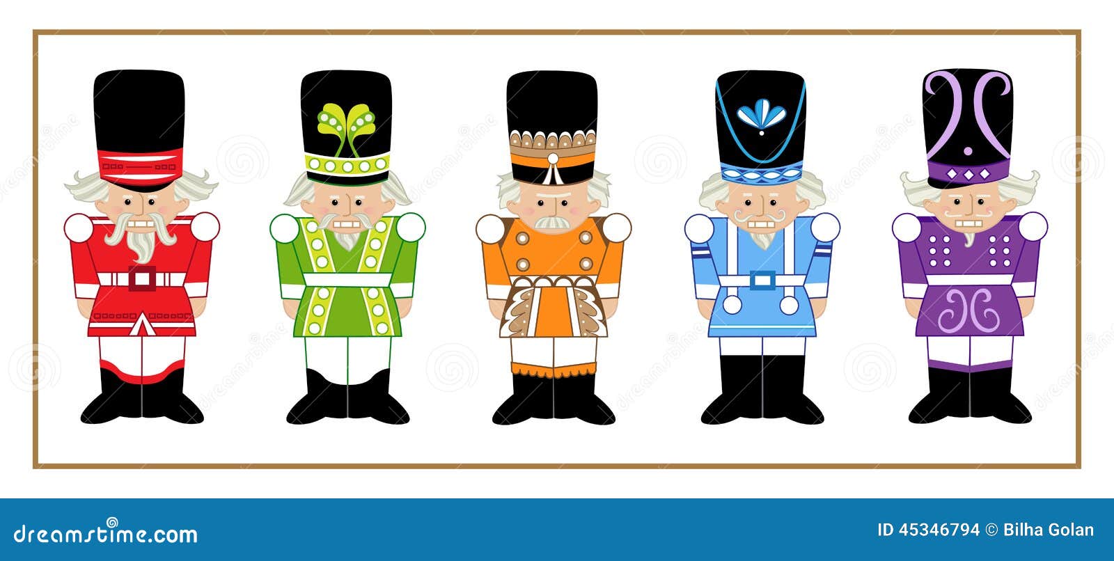 Nutcrackers stock vector. Illustration of nutcracker - 45346794