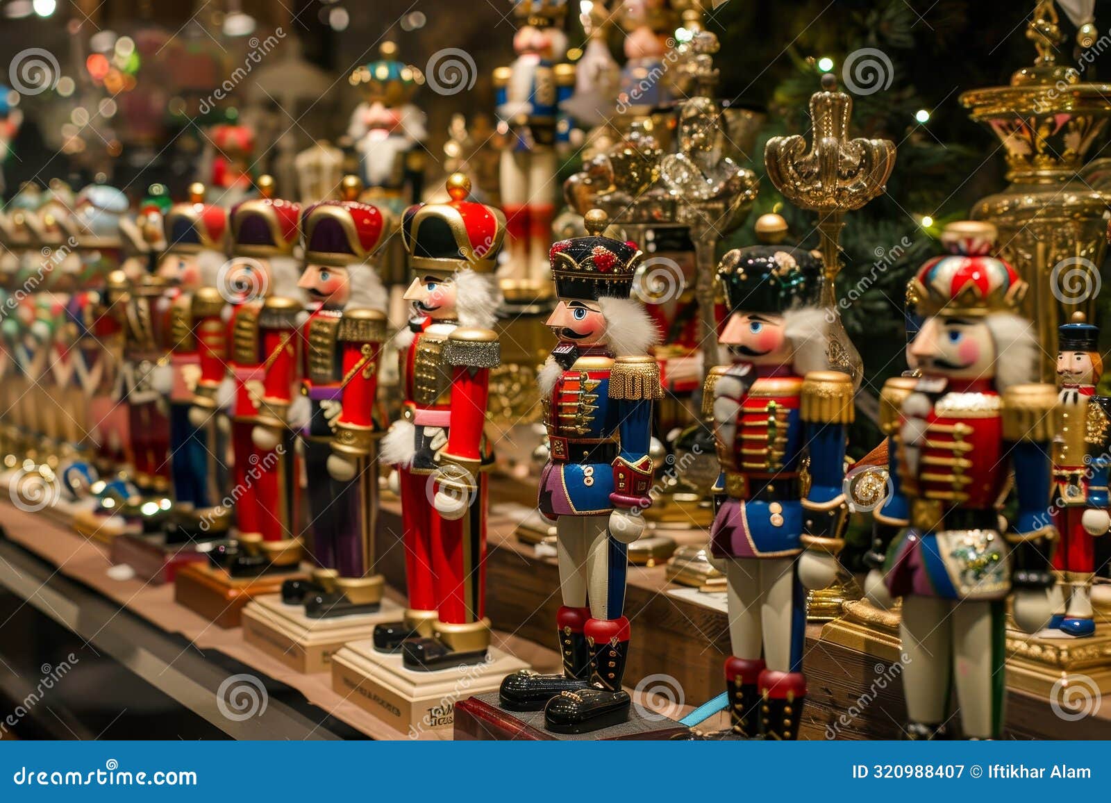 A Collection Of Nutcrackers And Toy Soldiers Lined Up Next To Each ...