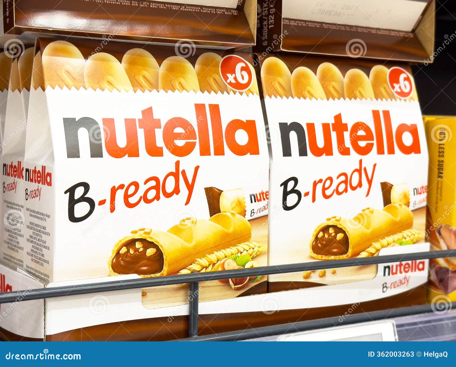 Nutella B-ready Snack Packs On Store Shelf Featuring Creamy Hazelnut ...