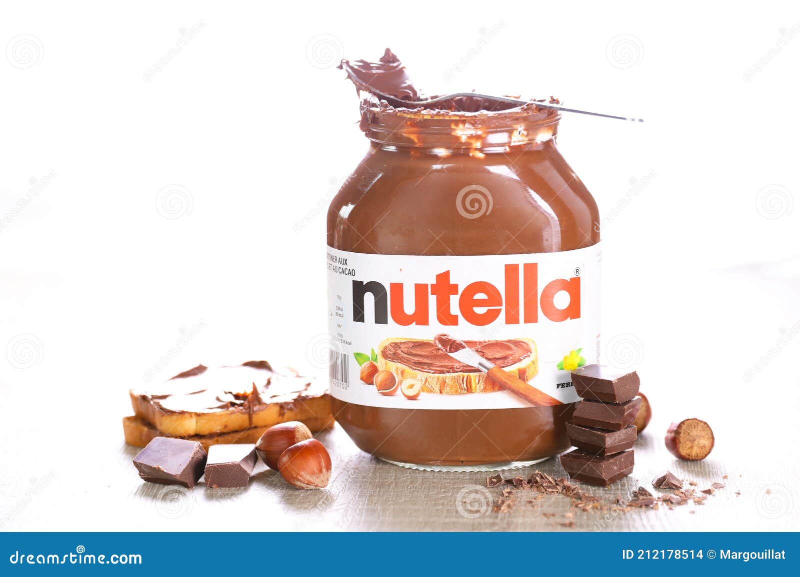 Nutella jar editorial stock image. Image of organic - 212178514