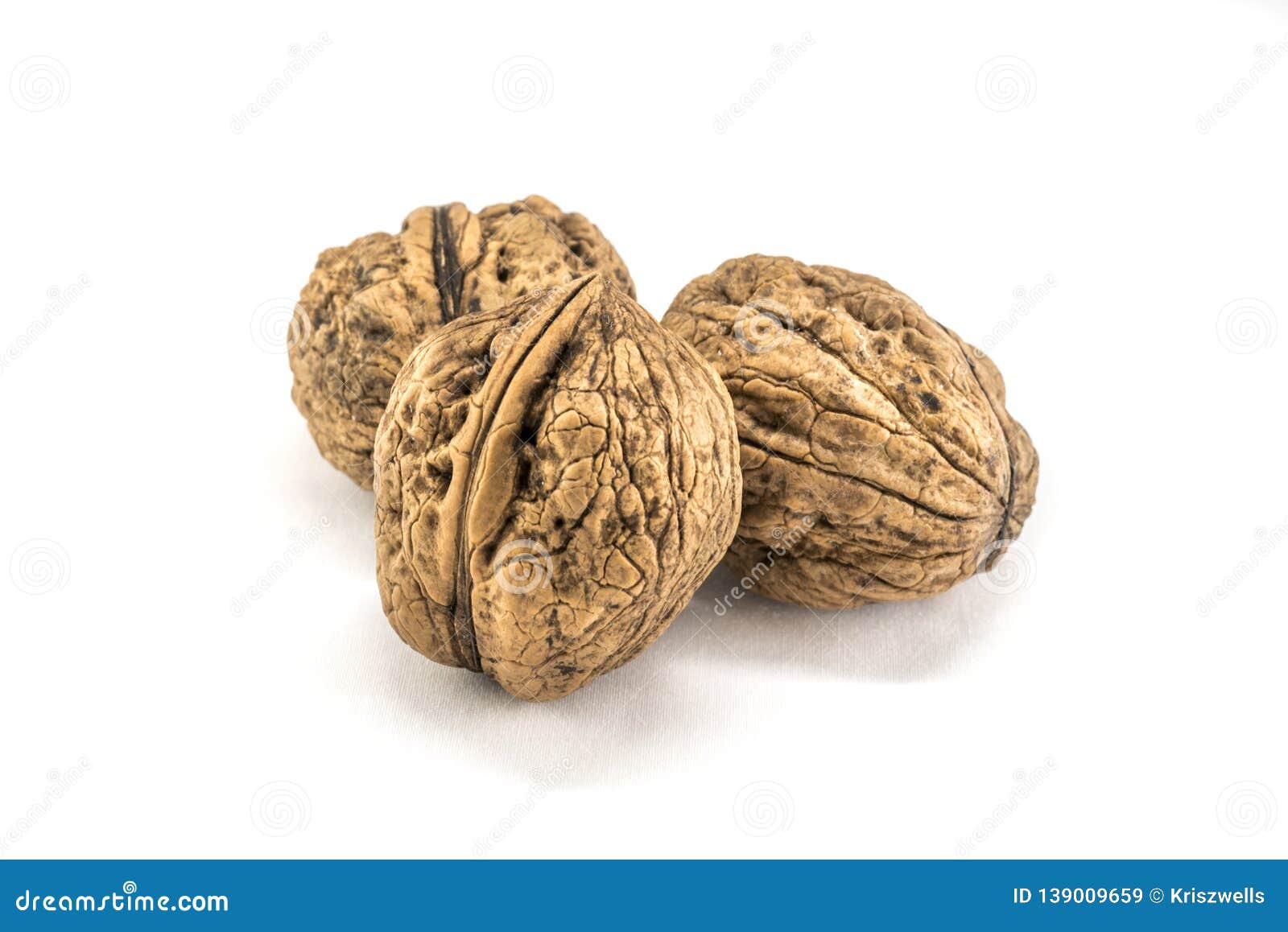 Nutmeat with Shell and White Bakcground Stock Image - Image of diet ...