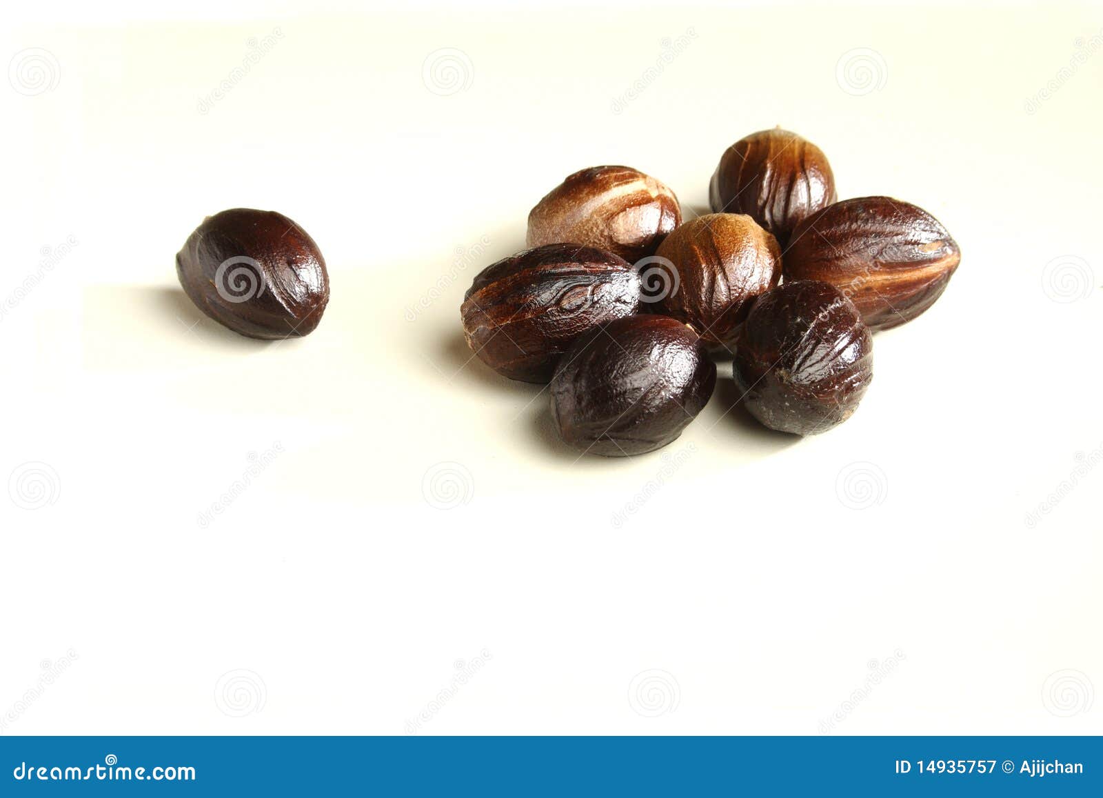 Nutmeg seeds stock image. Image of natural, heap, medicinal - 14935757