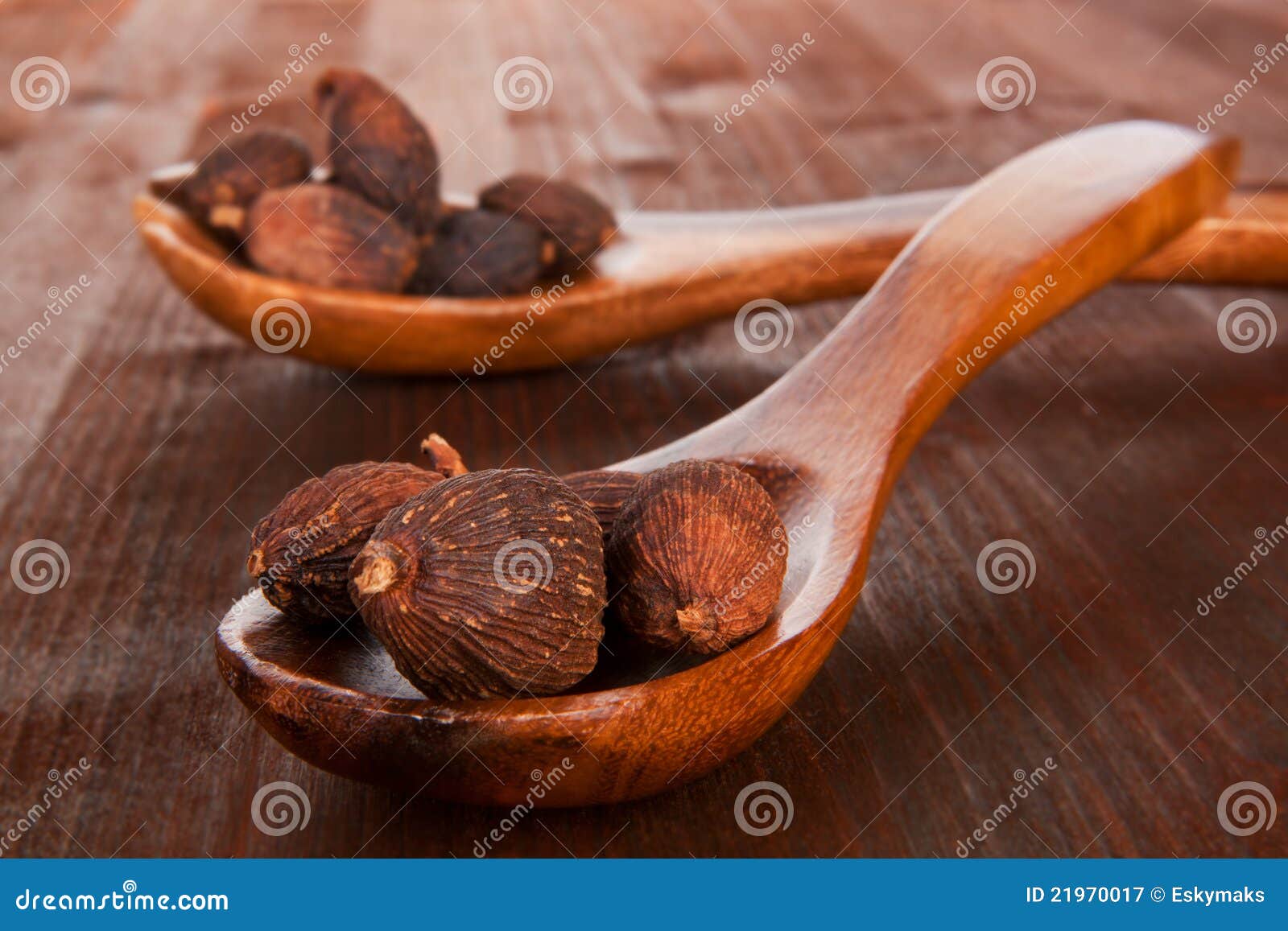 Nutmegs. stock image. Image of wooden, traditional, seasoning - 21970017