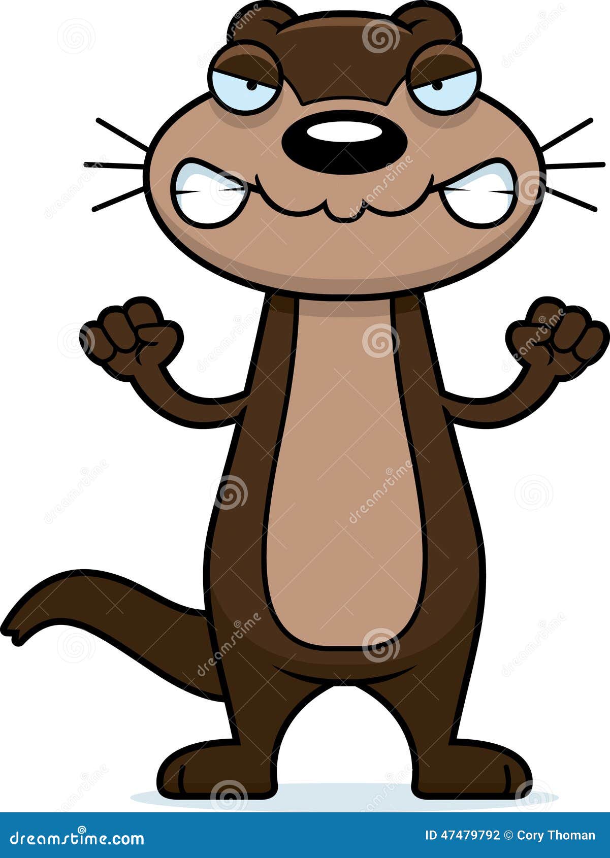 Nutria Enojada De La Historieta Ilustración del Vector - Ilustración de ...