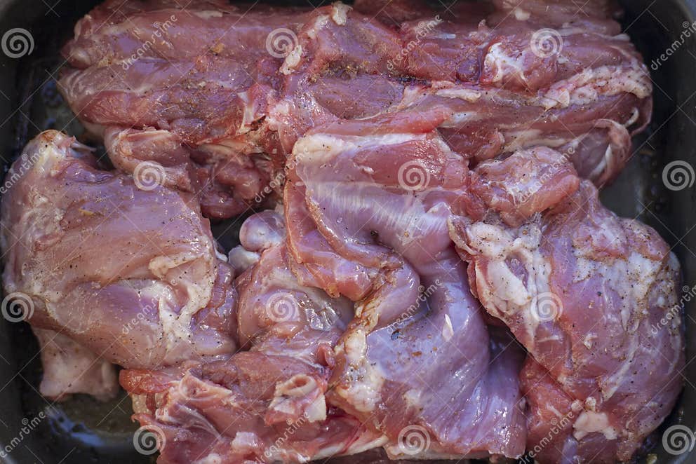 Nutria Meat, Meat Processing, the Process of Cutting the Withers Stock ...