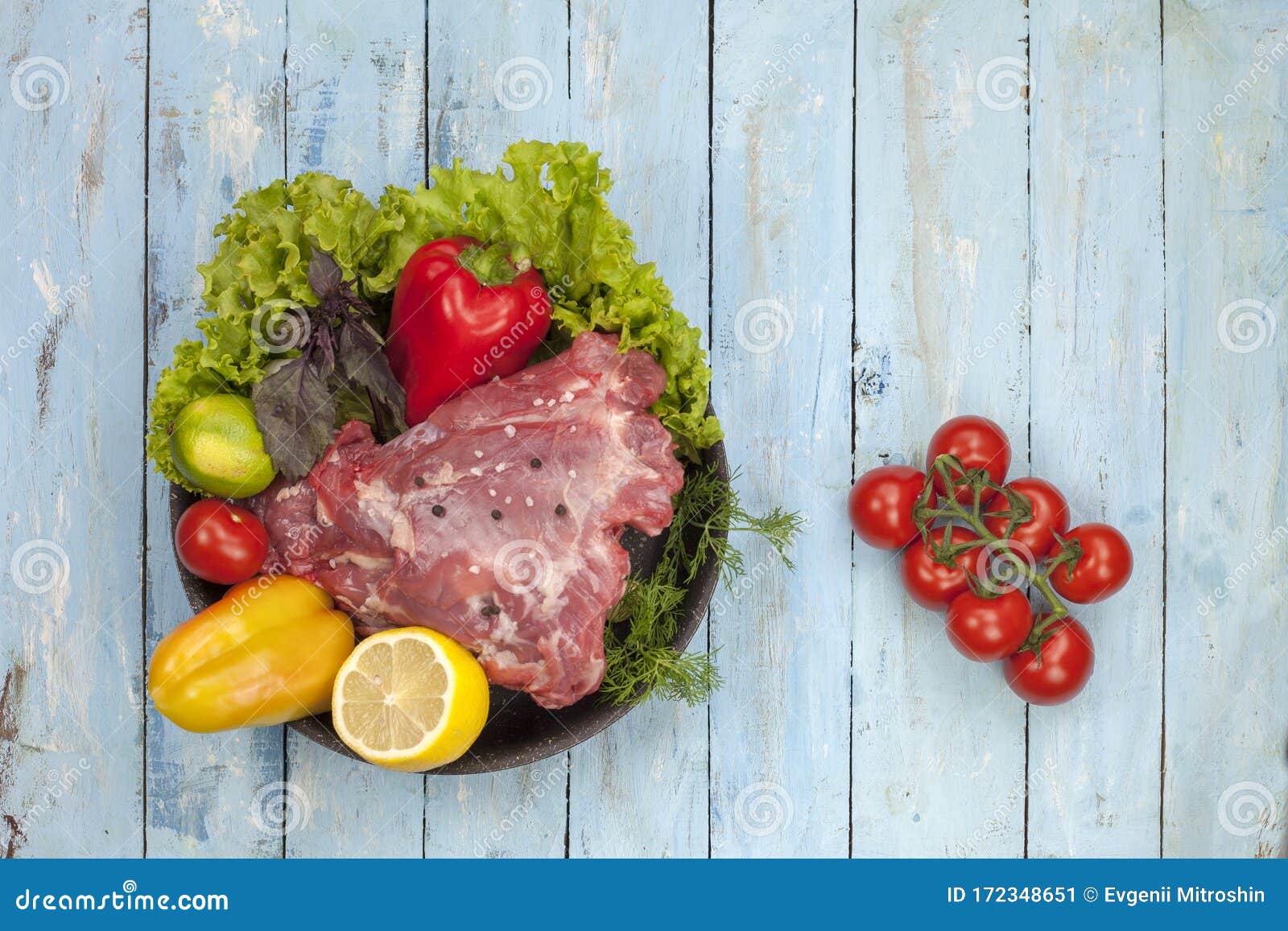 Nutria Meat with Vegetables and Herbs, Blank, Meat Processing Stock ...
