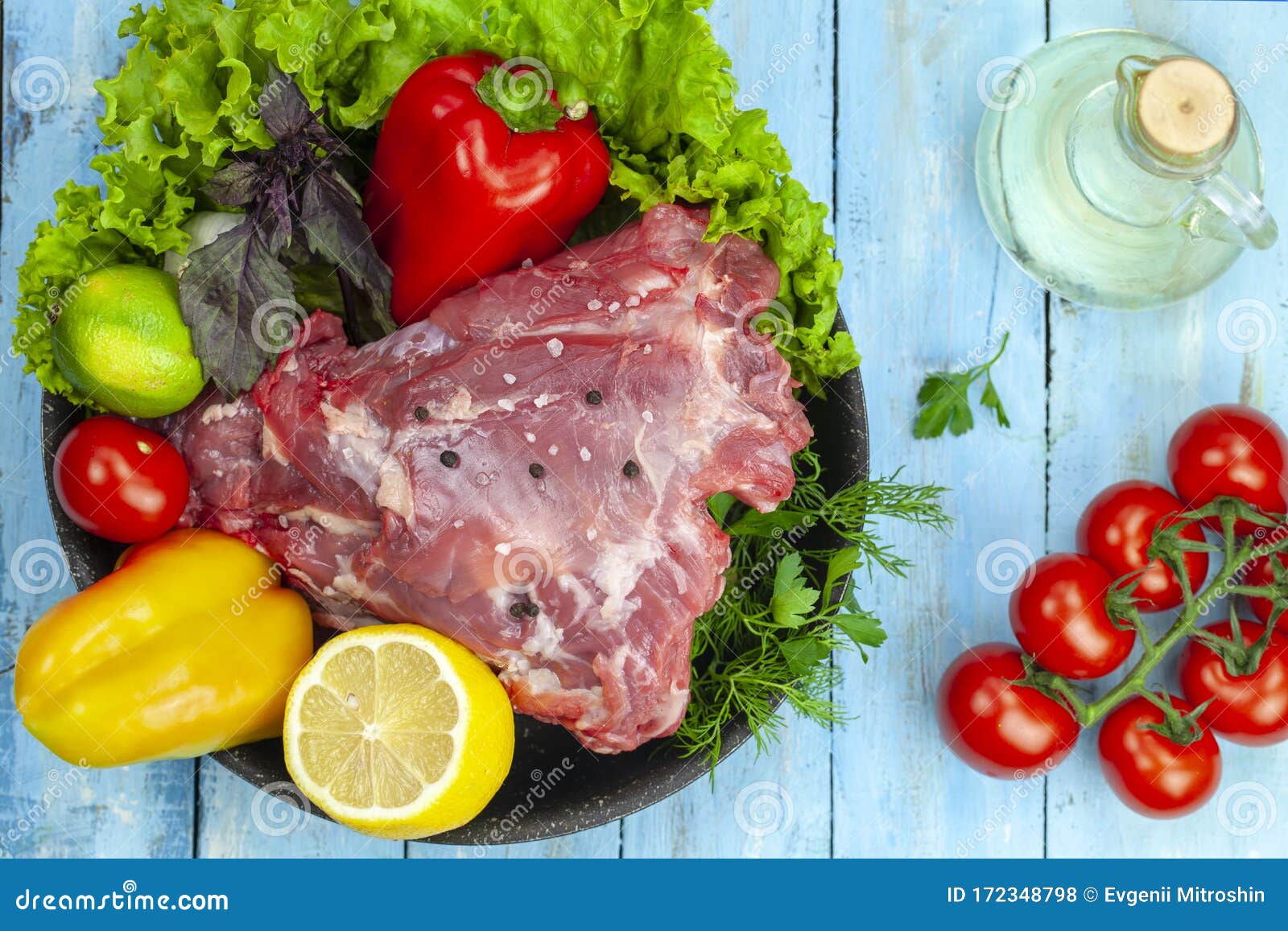 Nutria Meat with Vegetables and Herbs, Blank, Meat Processing Stock ...