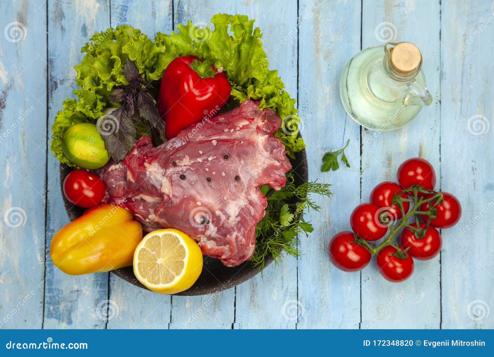 Nutria Meat with Vegetables and Herbs, Blank, Meat Processing Stock ...