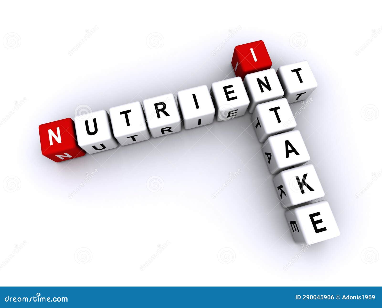 Nutrient Intake Word Block On White Stock Photography | CartoonDealer ...