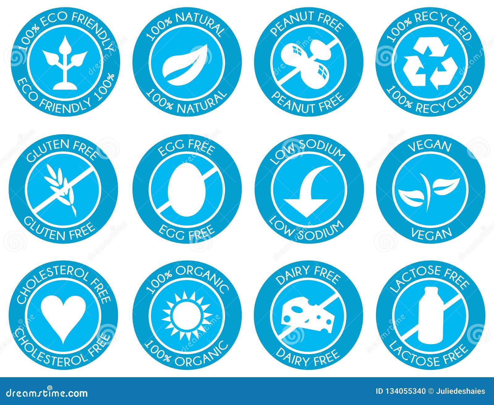 Nutrition Label Icon Set Vector Stock Vector - Illustration of organic ...