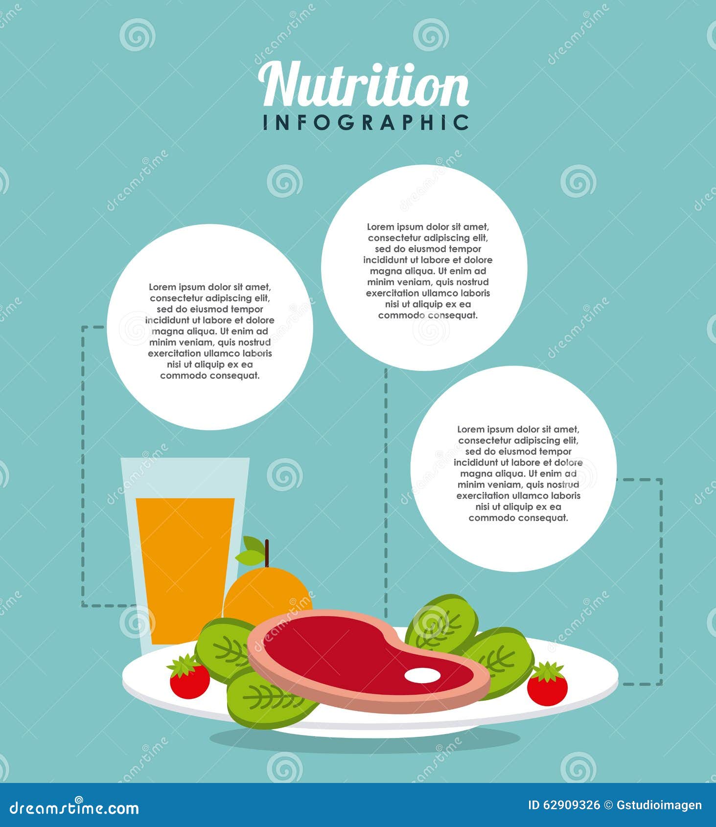 Nutrition concept design stock vector. Illustration of chart - 62909326