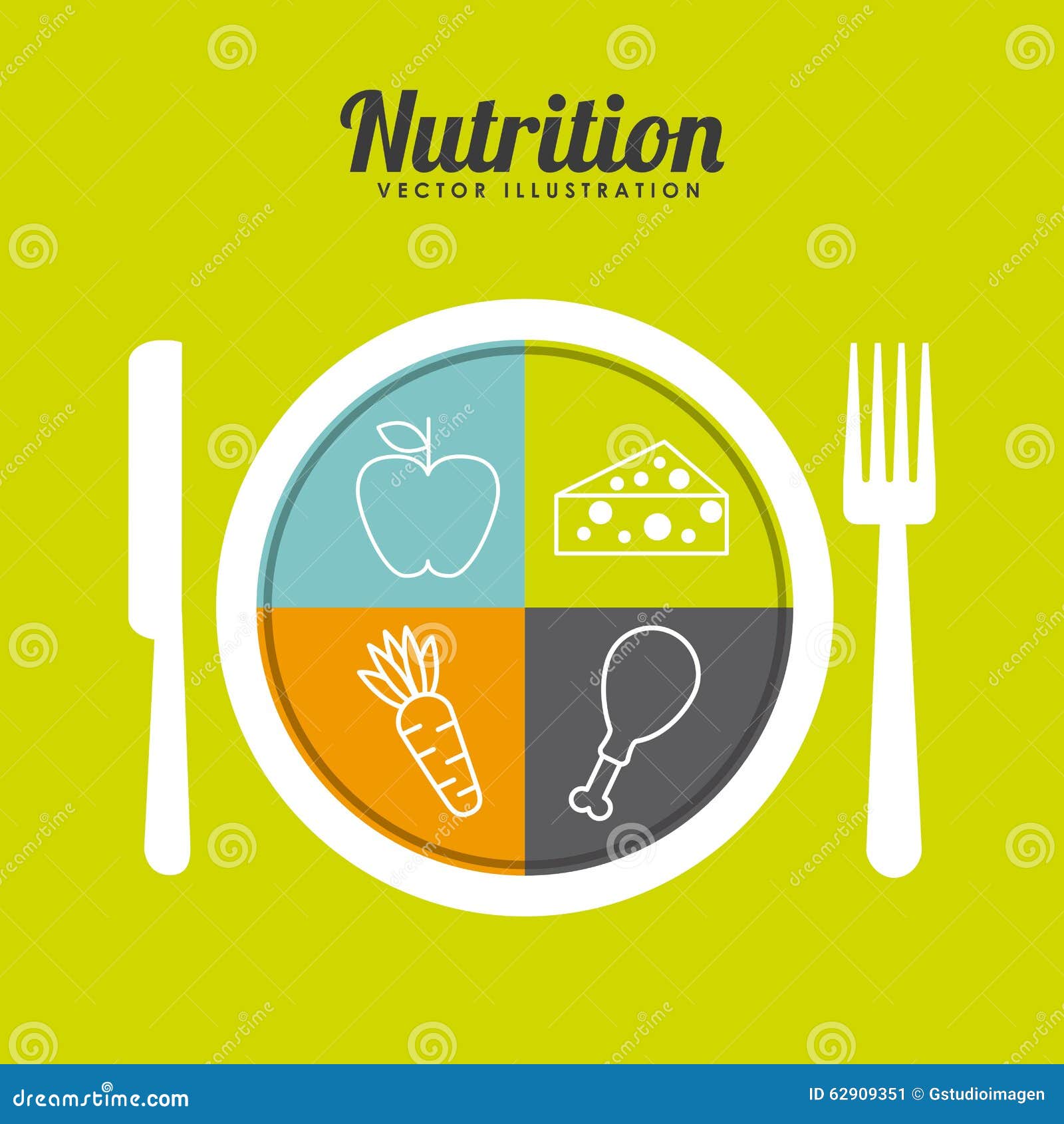 Nutrition concept design stock vector. Illustration of symbol - 62909351