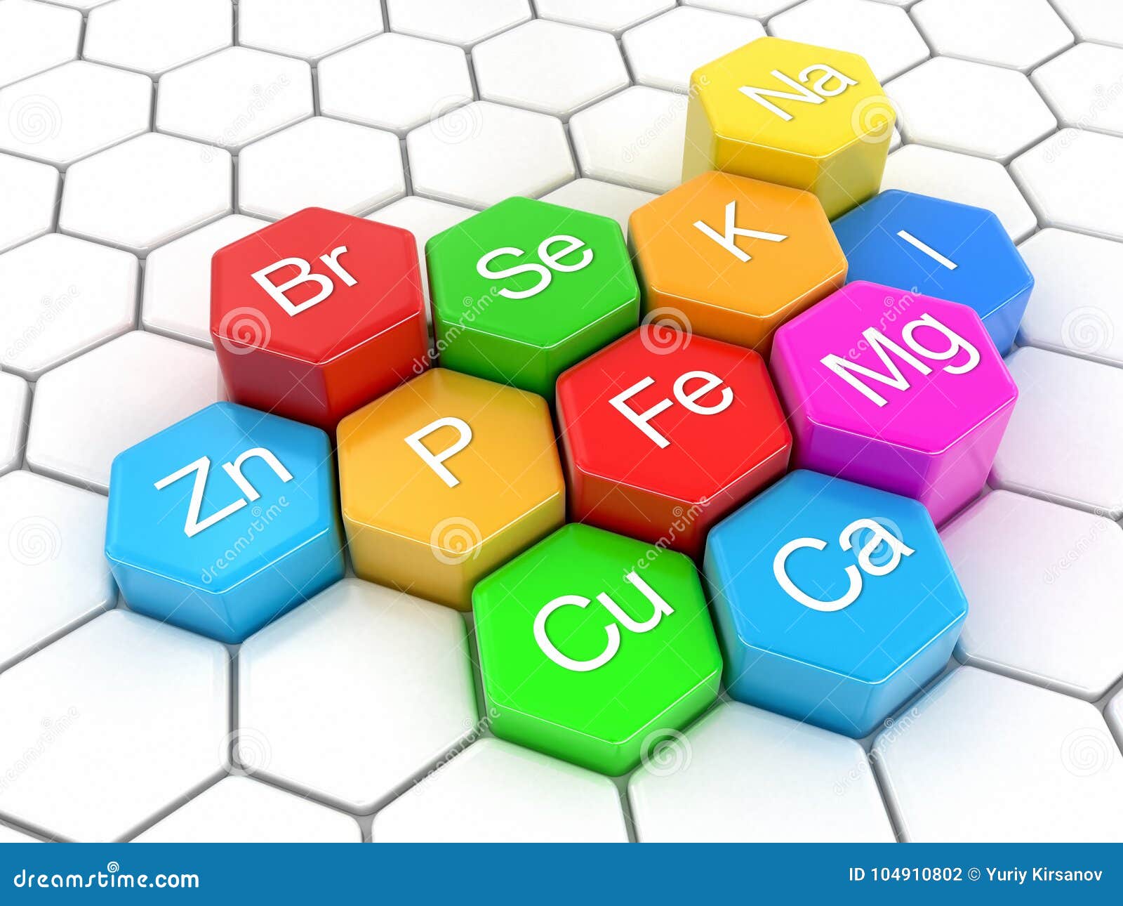 Nutrition Elements on Honeycomb Stock Illustration - Illustration of ...