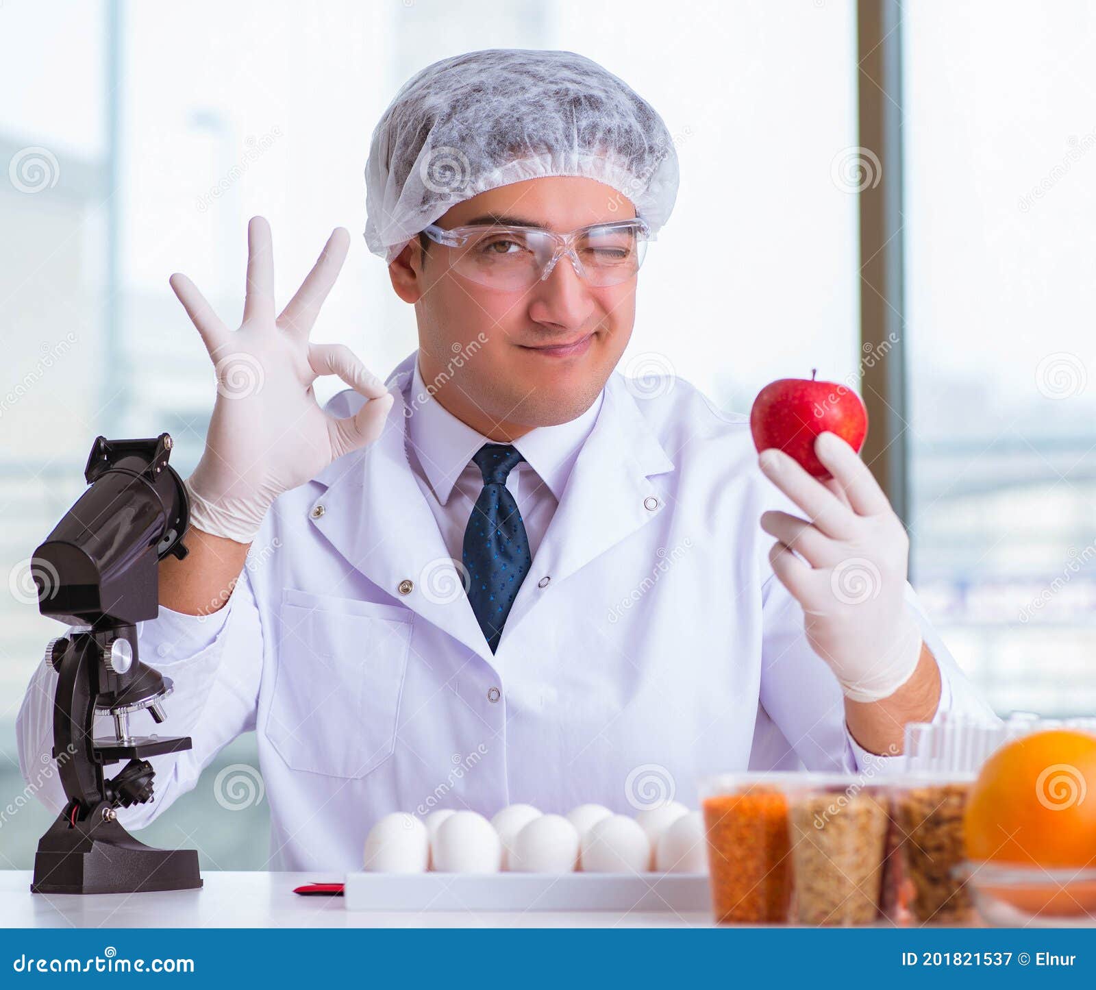 Nutrition Expert Testing Food Products in Lab Stock Image - Image of ...