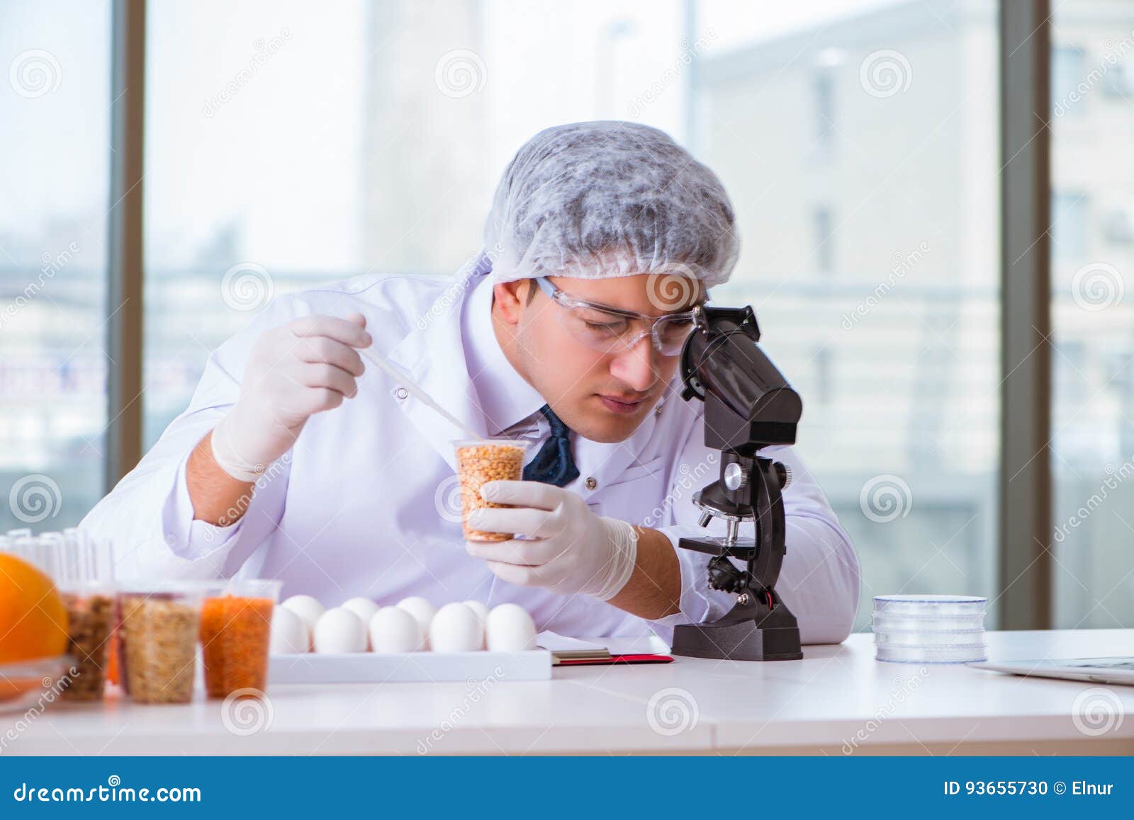 The Nutrition Expert Testing Food Products in Lab Stock Photo - Image ...