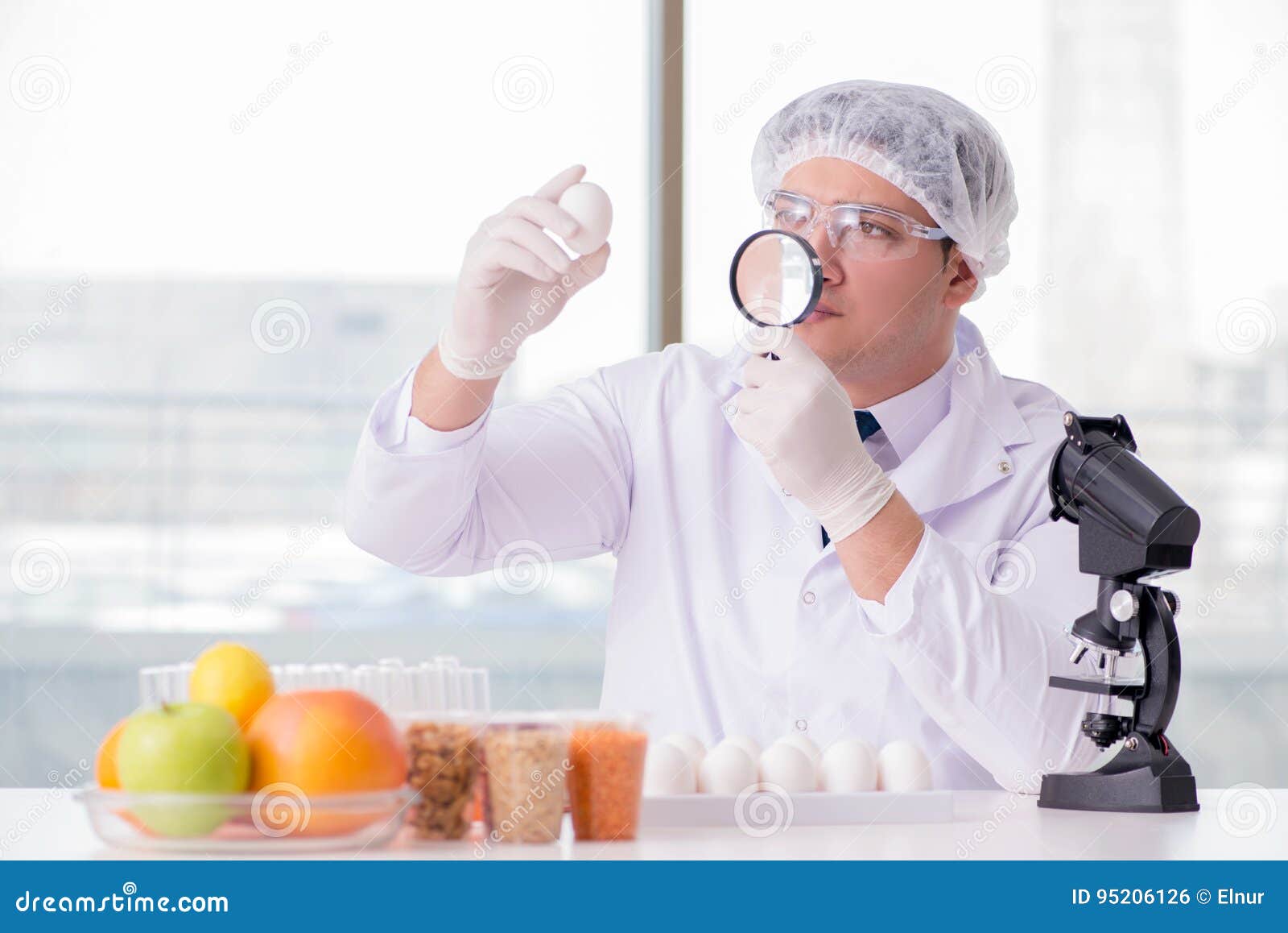 The Nutrition Expert Testing Food Products in Lab Stock Photo - Image ...