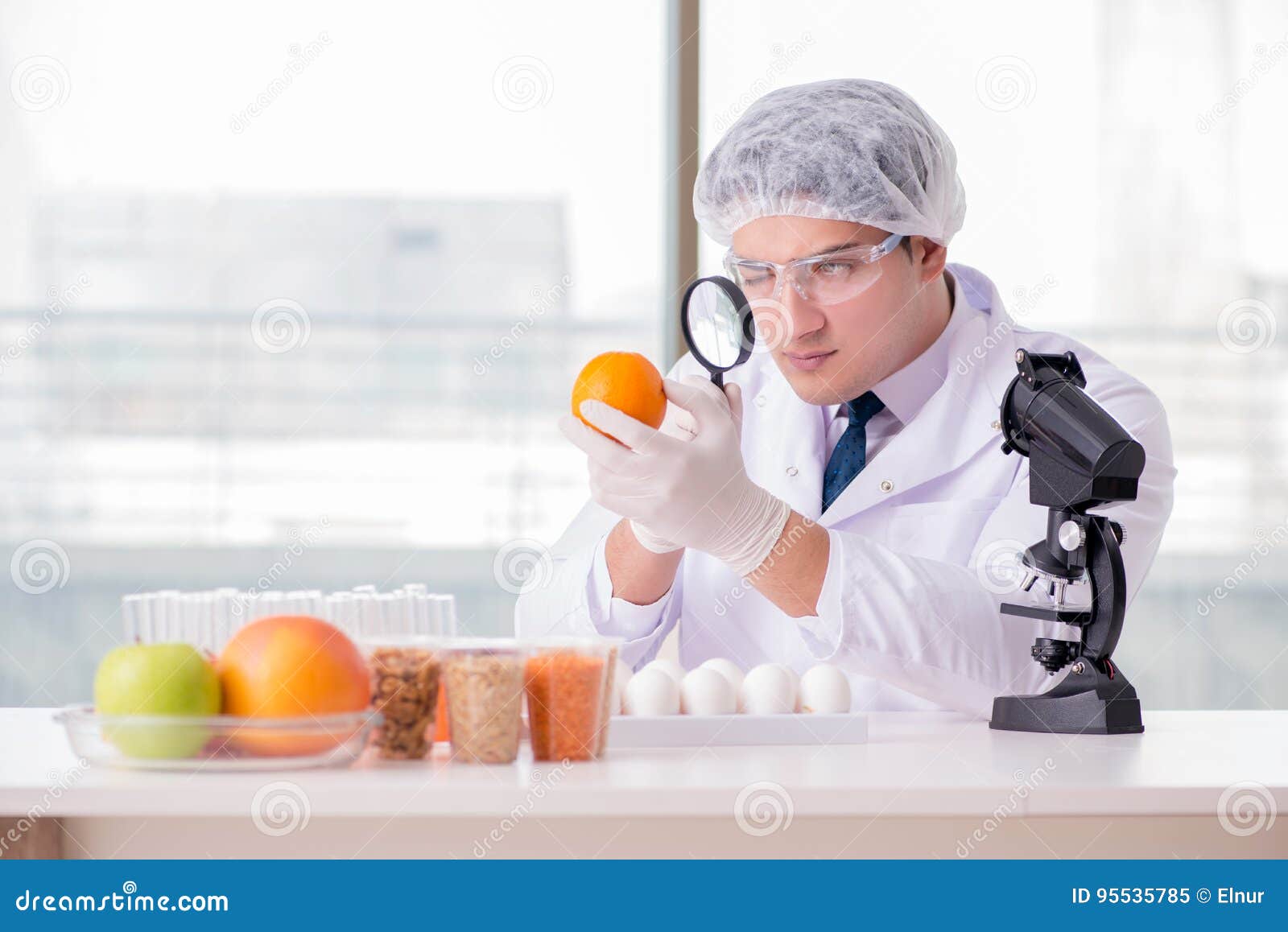 The Nutrition Expert Testing Food Products in Lab Stock Image - Image ...
