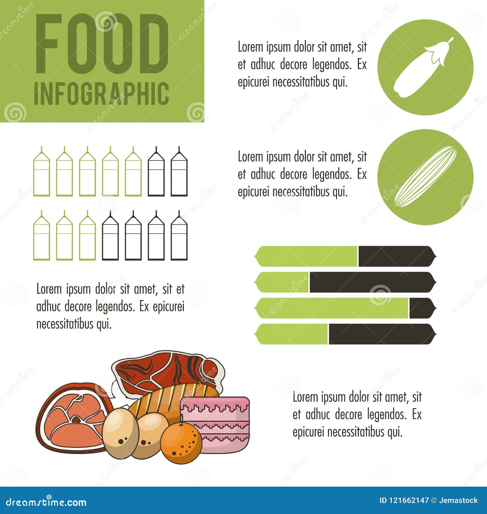 Nutrition and Food Infographic Stock Vector - Illustration of cooking ...