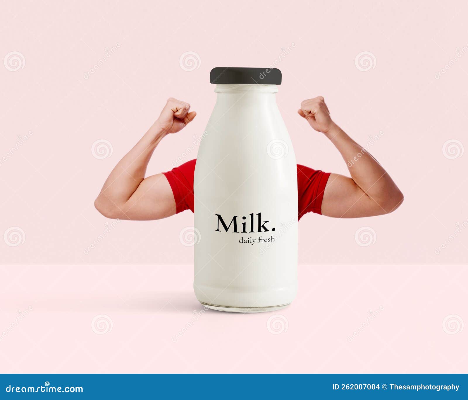 Nutrition of Fresh Milk for Body Strength Stock Photo - Image of ...