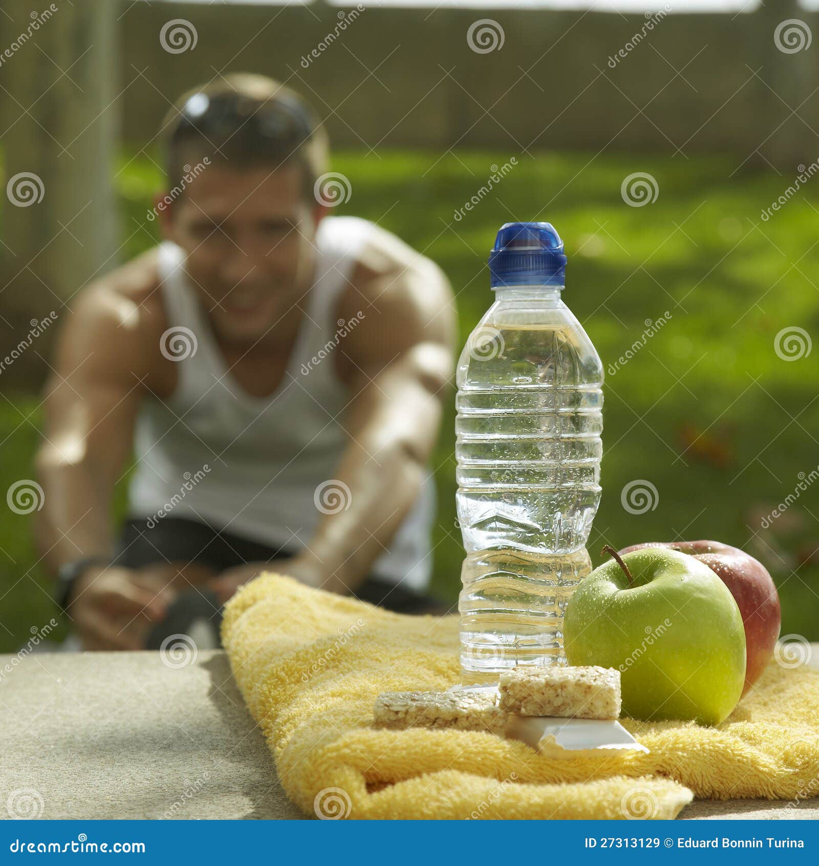 Nutrition and Hydration after Sport Stock Image - Image of runner ...