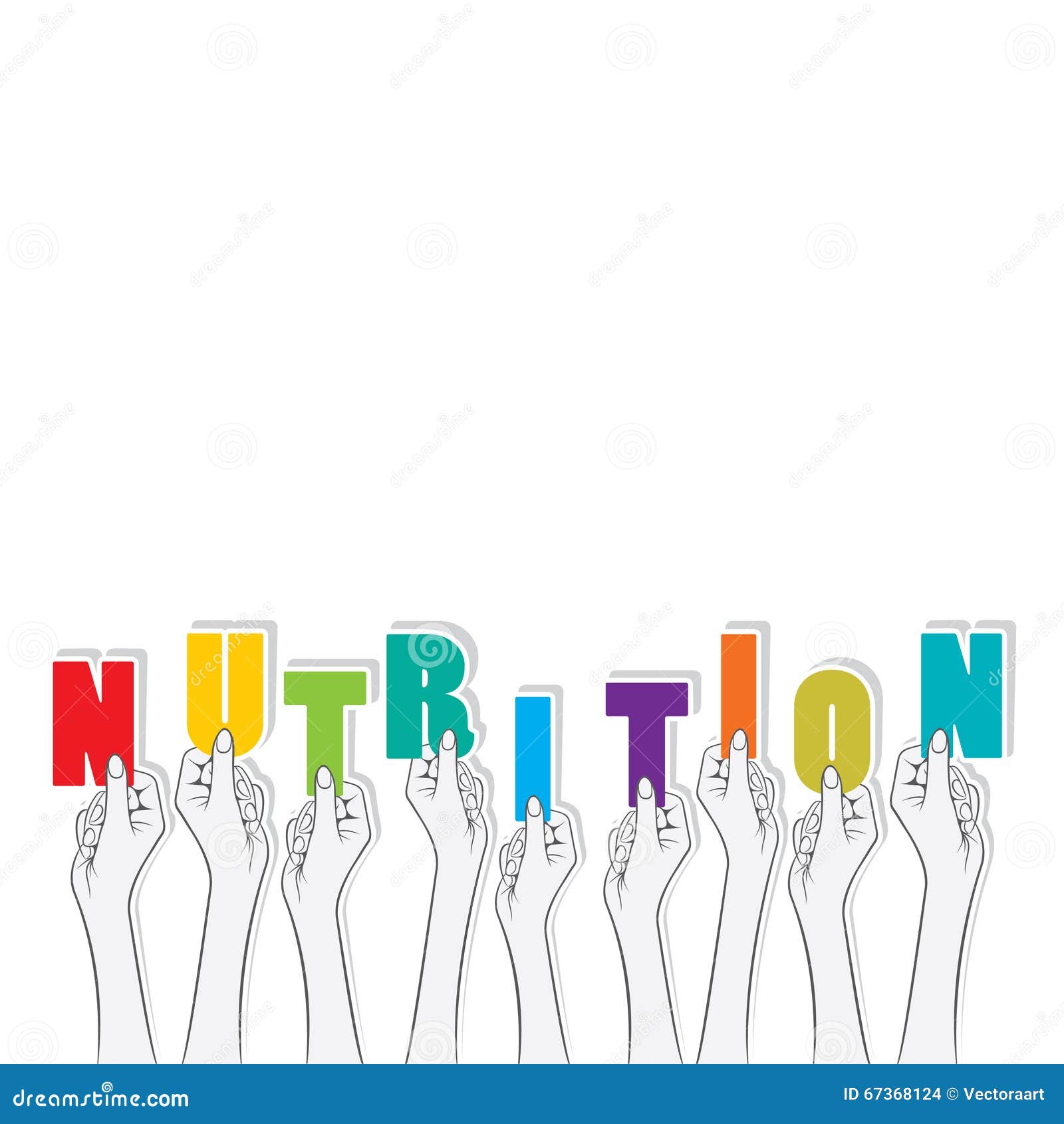 Nutrition Text Banner Design Stock Vector - Illustration of ingredient ...