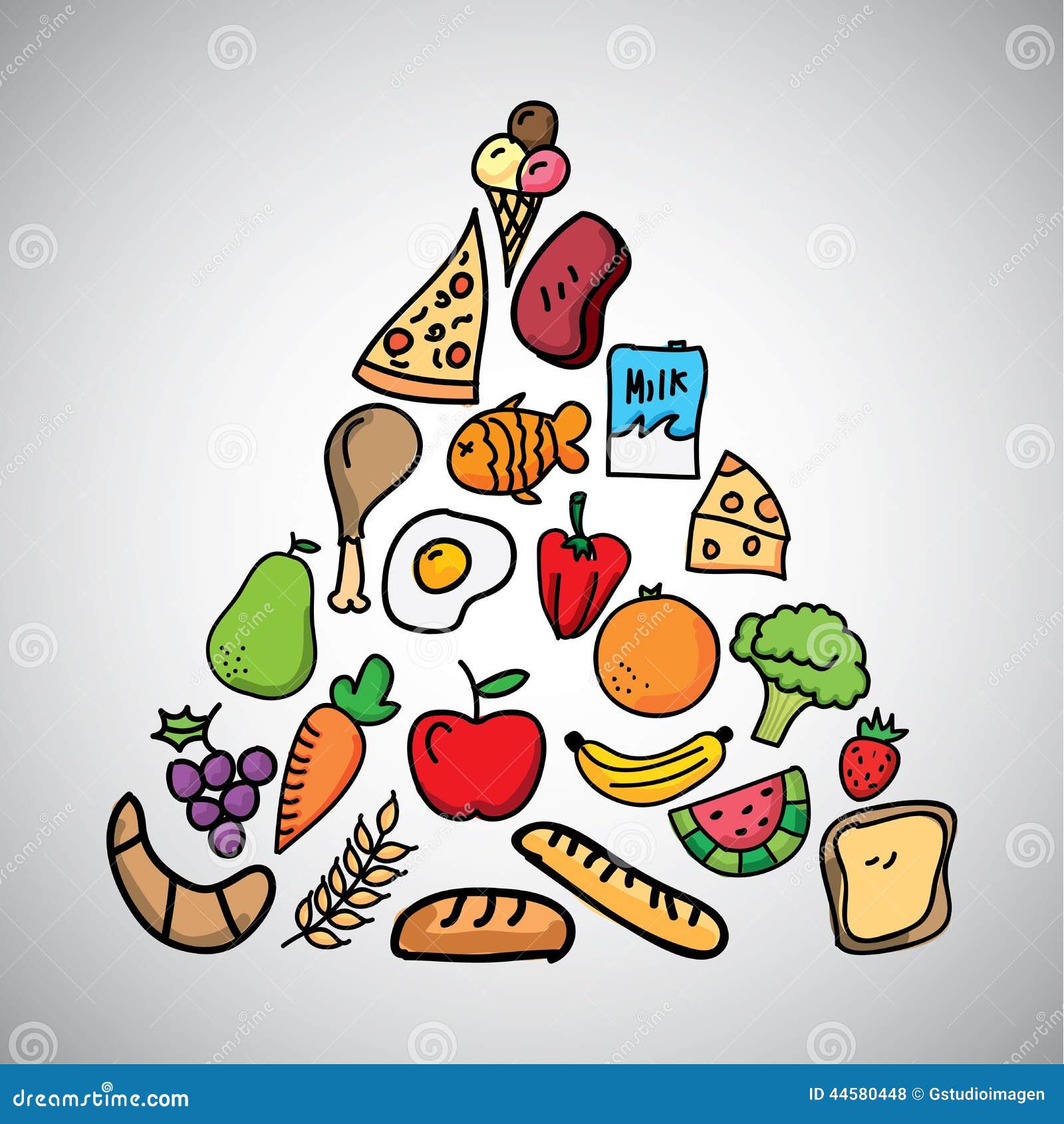 Nutrition Vector stock vector. Illustration of protein - 44580448